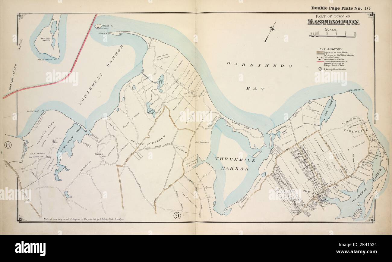Part of Town of Easthampton Cartographic. Atlases, Maps. 1915 - 1917 ...