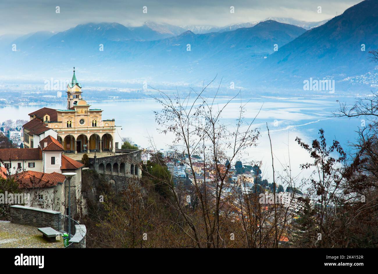 sanctuary of Madonna del Sasso in Orselina above city is the principal ...