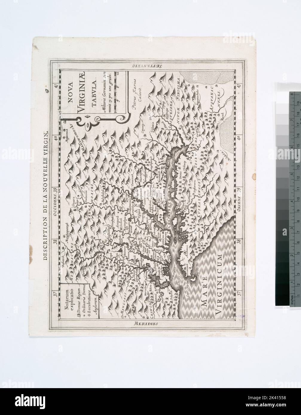 Nova Virginiae tabvla Cartographic. Maps. 1630. Lionel Pincus and ...