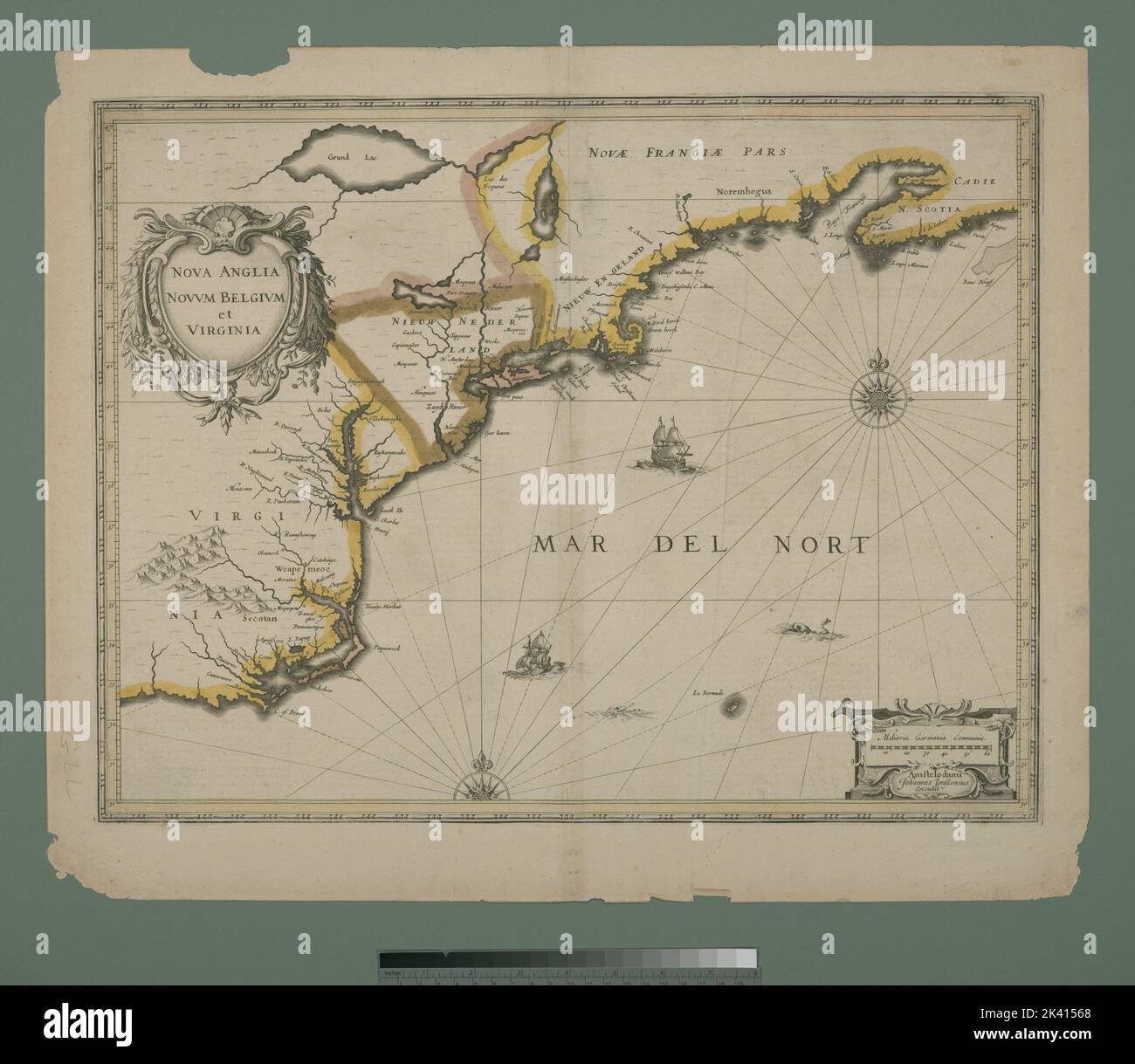 Nova Anglia, Novum Belgium, et Virginia. Jansson, Jan, 1588-1664 ...