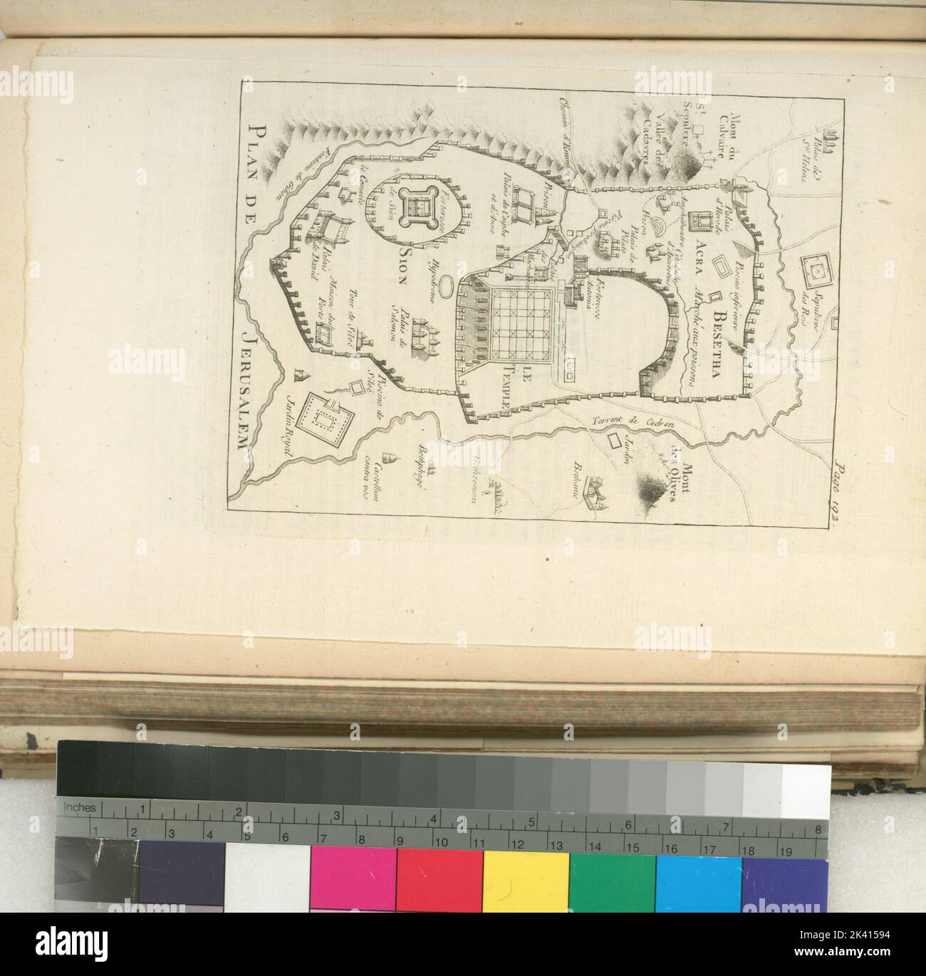 Plan de Jerusalem Joly, Joseph Romain, 1715-1805. Cartographic. Plans ...