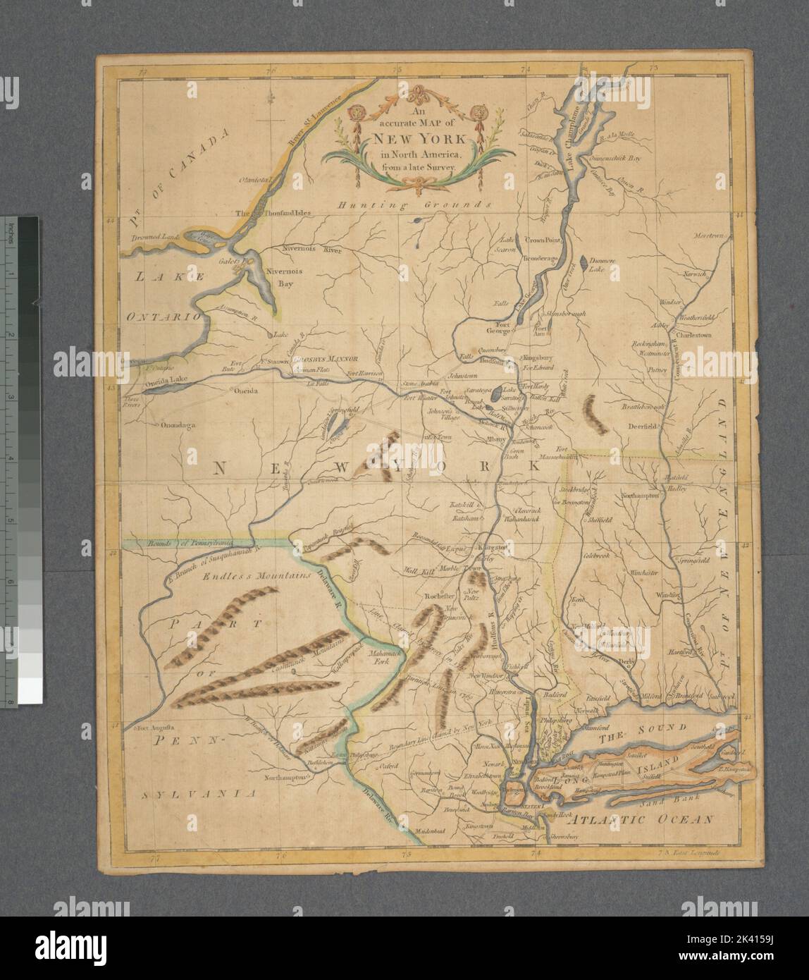 An Accurate map of New York in North America, from a late survey ...