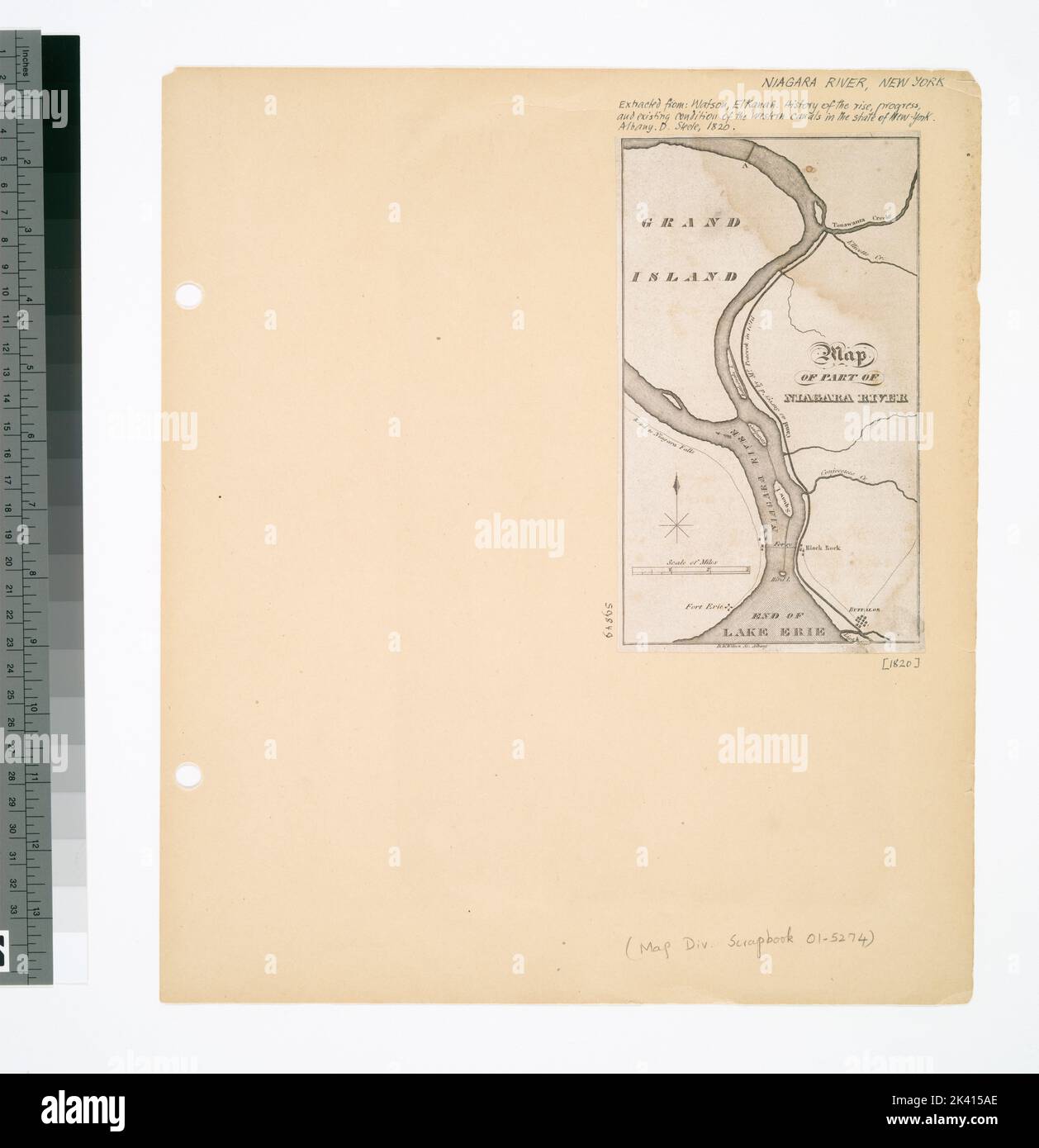 Map of part of Niagara River Cartographic. Maps. 1820. Lionel Pincus ...