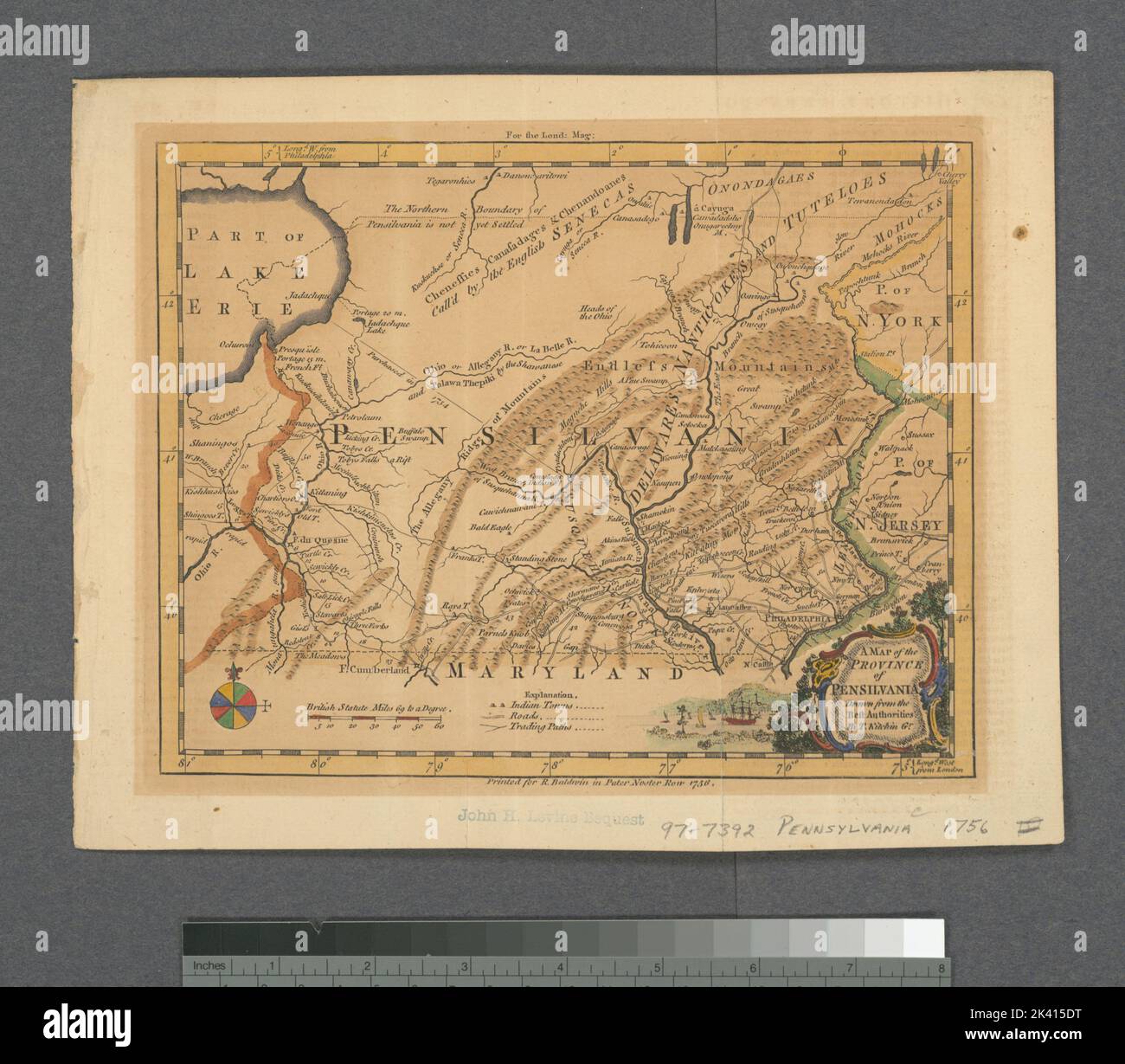A map of the province of Pensilvania Kitchin, Thomas, d. 1784 ...