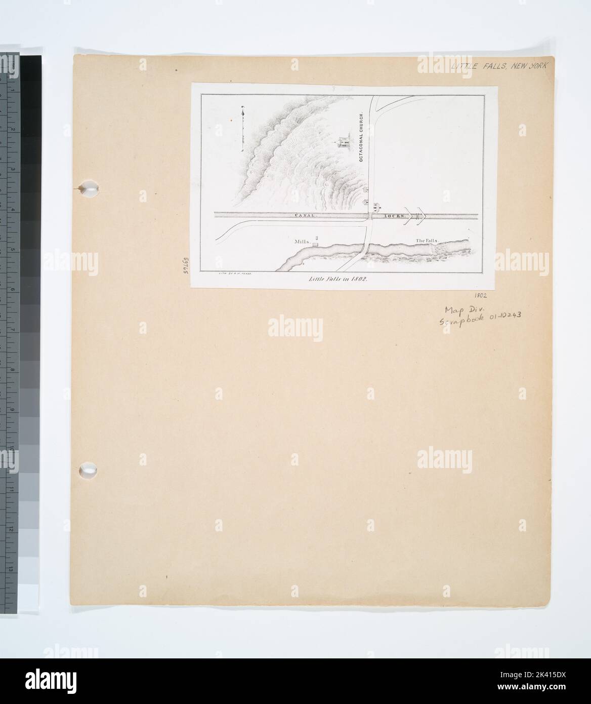 Little Falls in 1802. Cartographic. Maps. 1850. Lionel Pincus and ...
