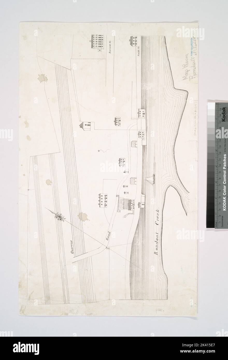 Map of part of Kingston, N.Y., on Rondout Creek. Cartographic. Maps ...