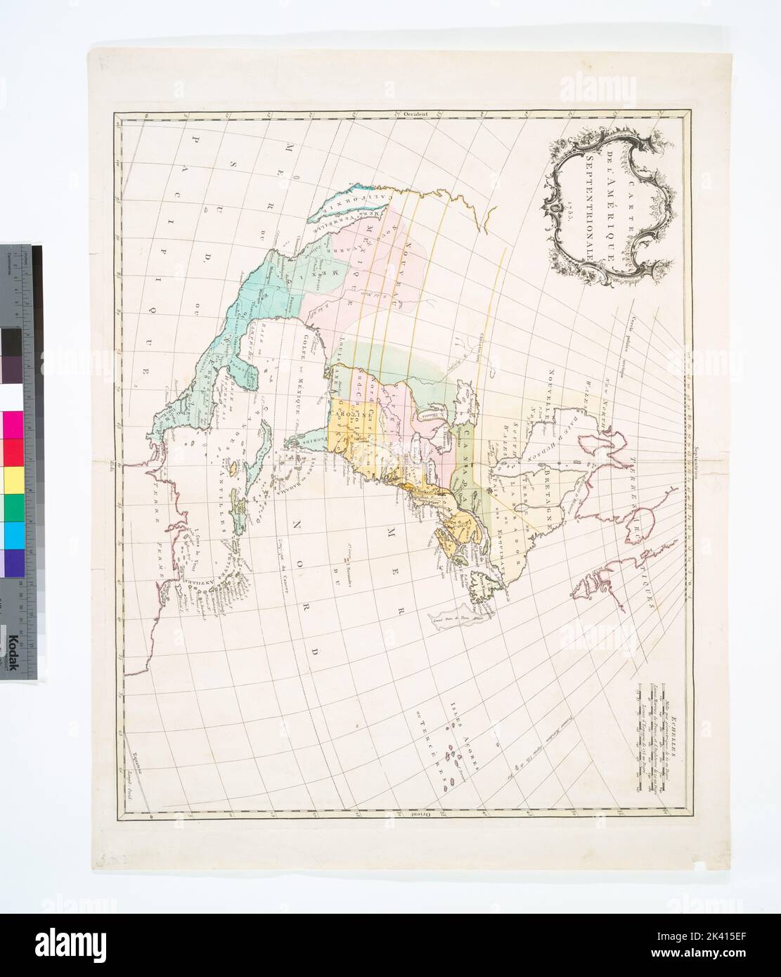 Carte de l'Amérique septentrionale, 1755. Cartographic. Maps. 1755 ...