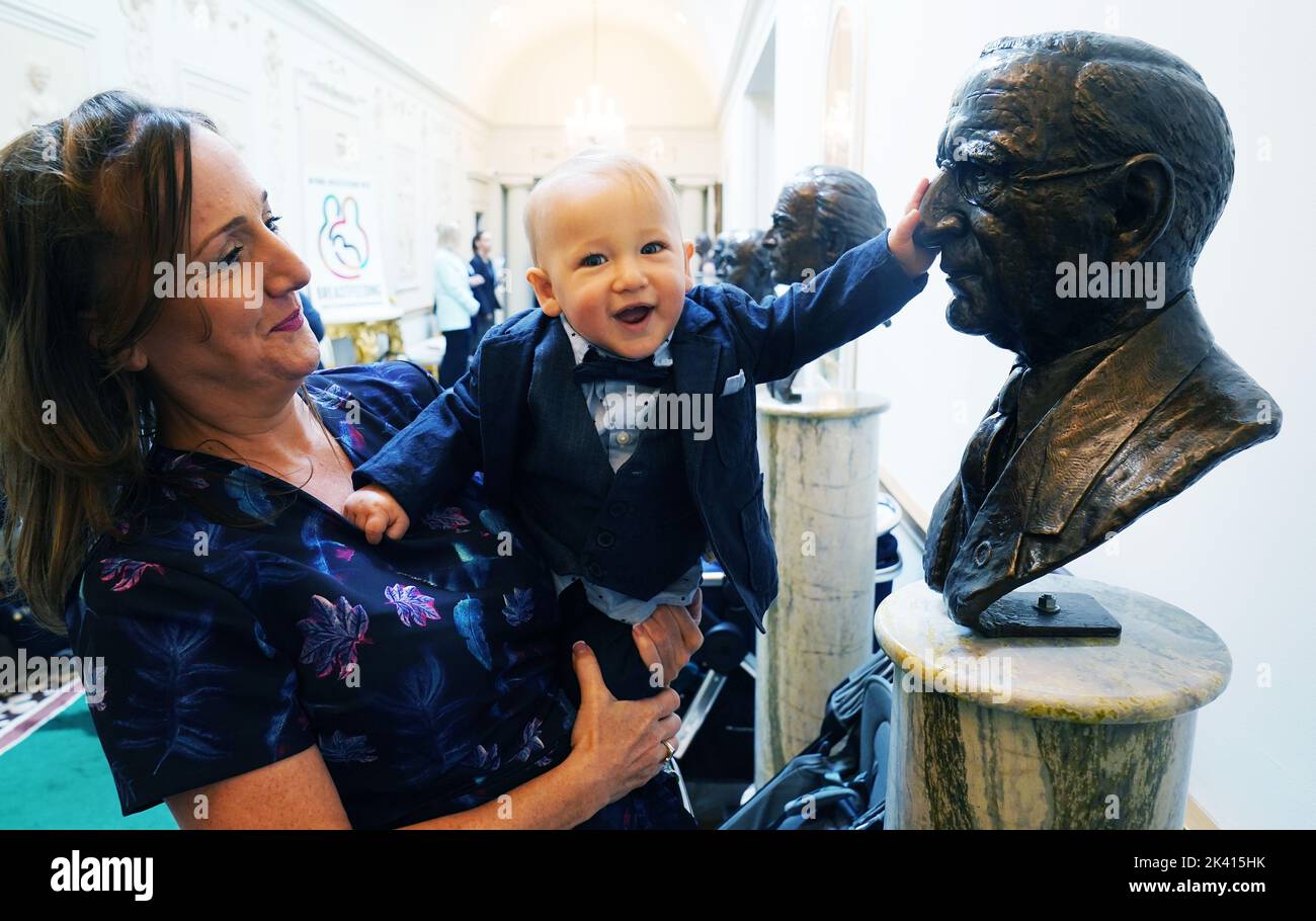 Sandra De Bru and her one year old son Brandon O'Donovan De Bru, from ...