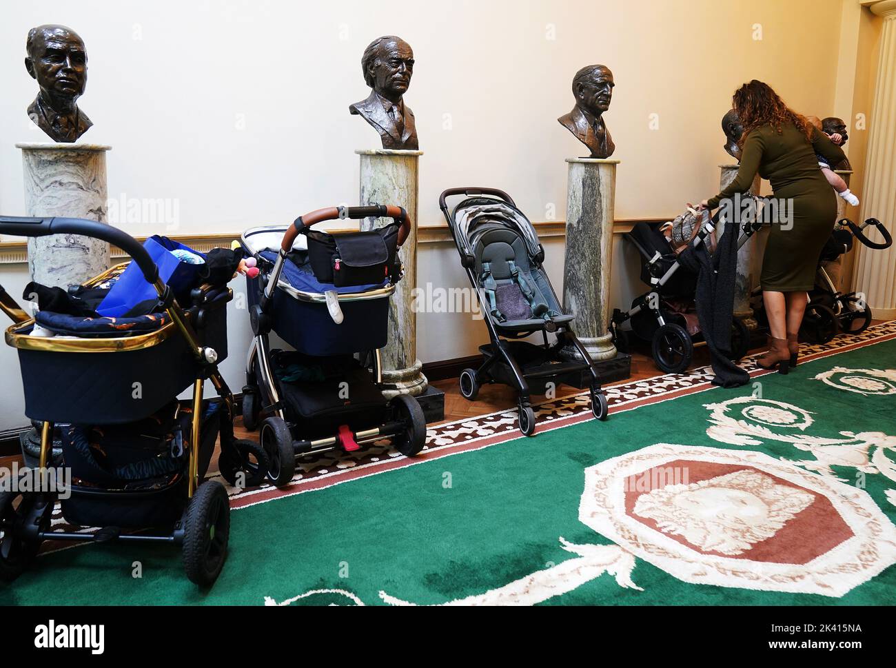 Niamh O'Donnell and her six month old daughter Amelie Kay Hingerty ...