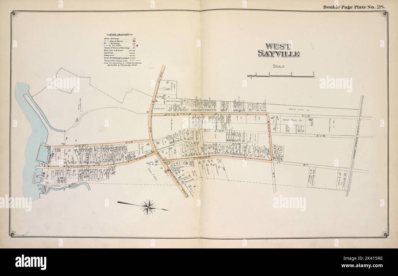 West Sayville Cartographic. Atlases, Maps. 1915 - 1917. Lionel Pincus ...