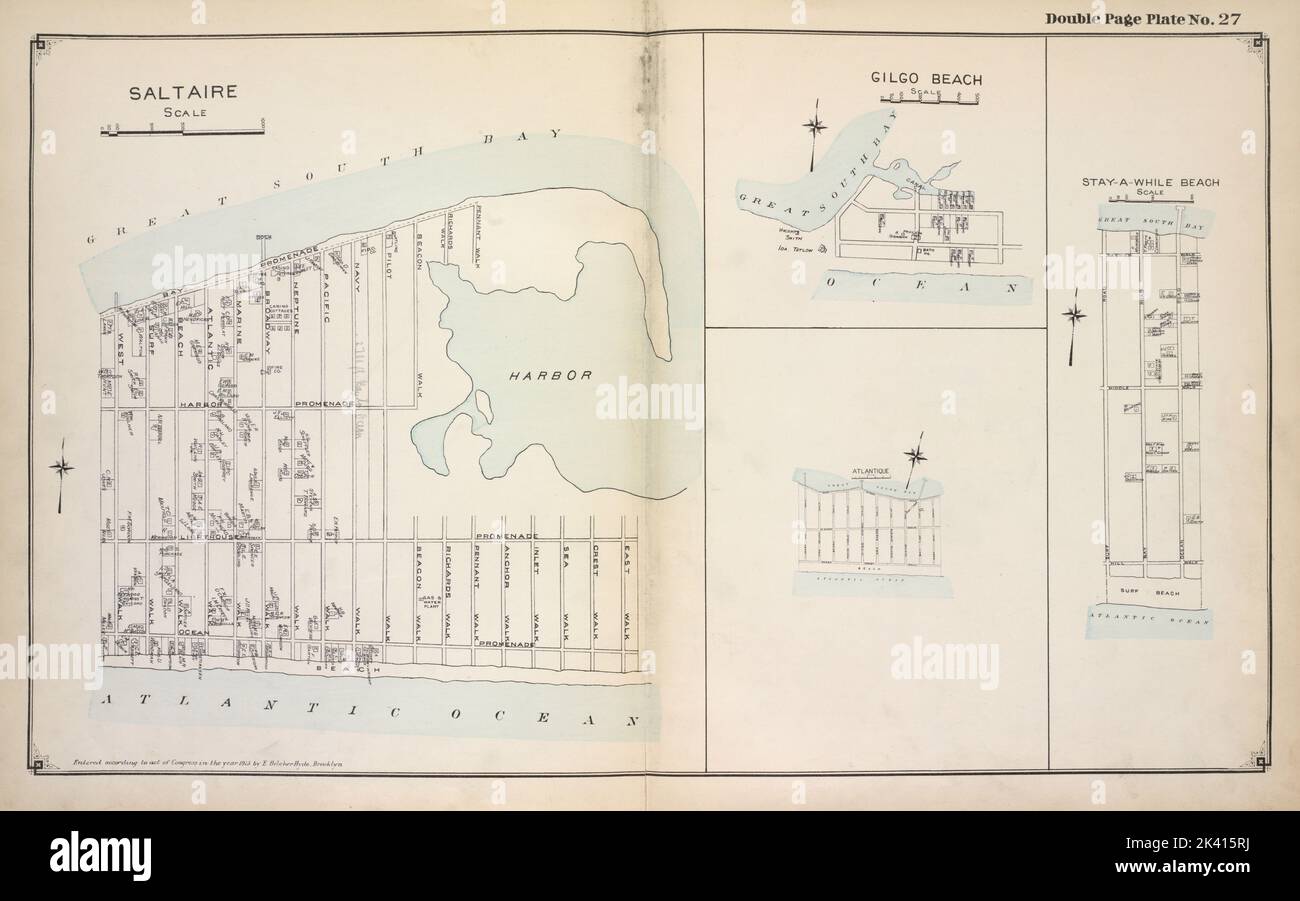 Saltaire; Gilgo Beach; Atlantique; Stay - A - While Beach Cartographic ...
