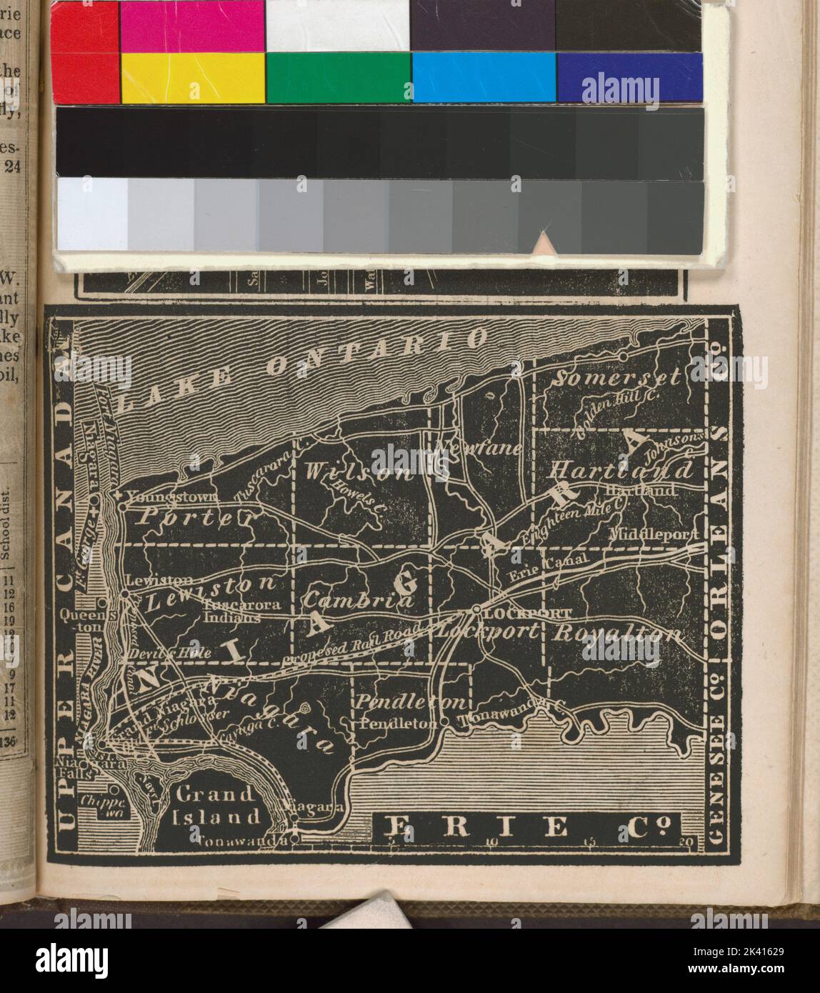 Niagara County. Cartographic. Atlases, Maps. 1838. Lionel Pincus and ...