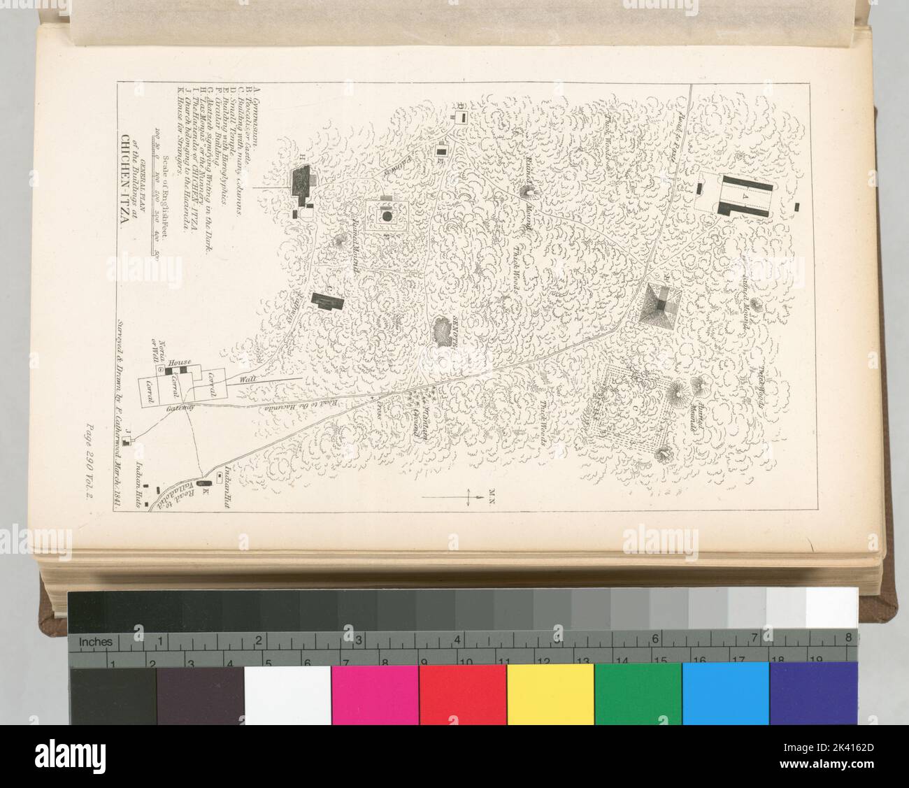 General plan of the buildings at Chichén-Itzá Stephens, John Lloyd ...