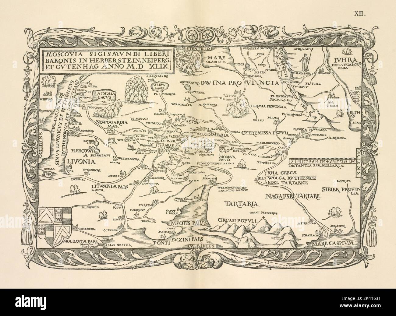 Moscovia map hi-res stock photography and images - Alamy