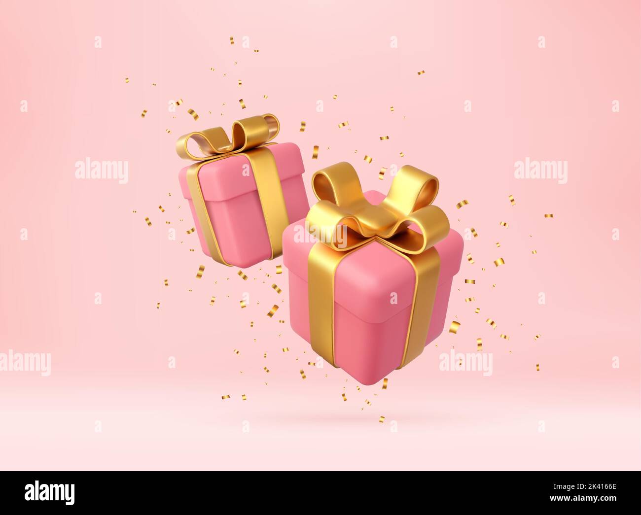 Gift present pink boxes Stock Vector Images - Alamy