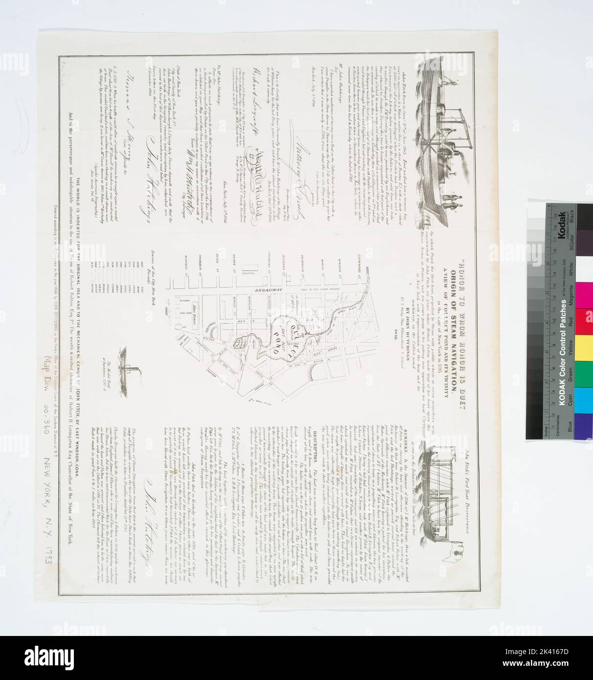 A view of Collect Pond and its vicinity in the City of New York in 1793 ...