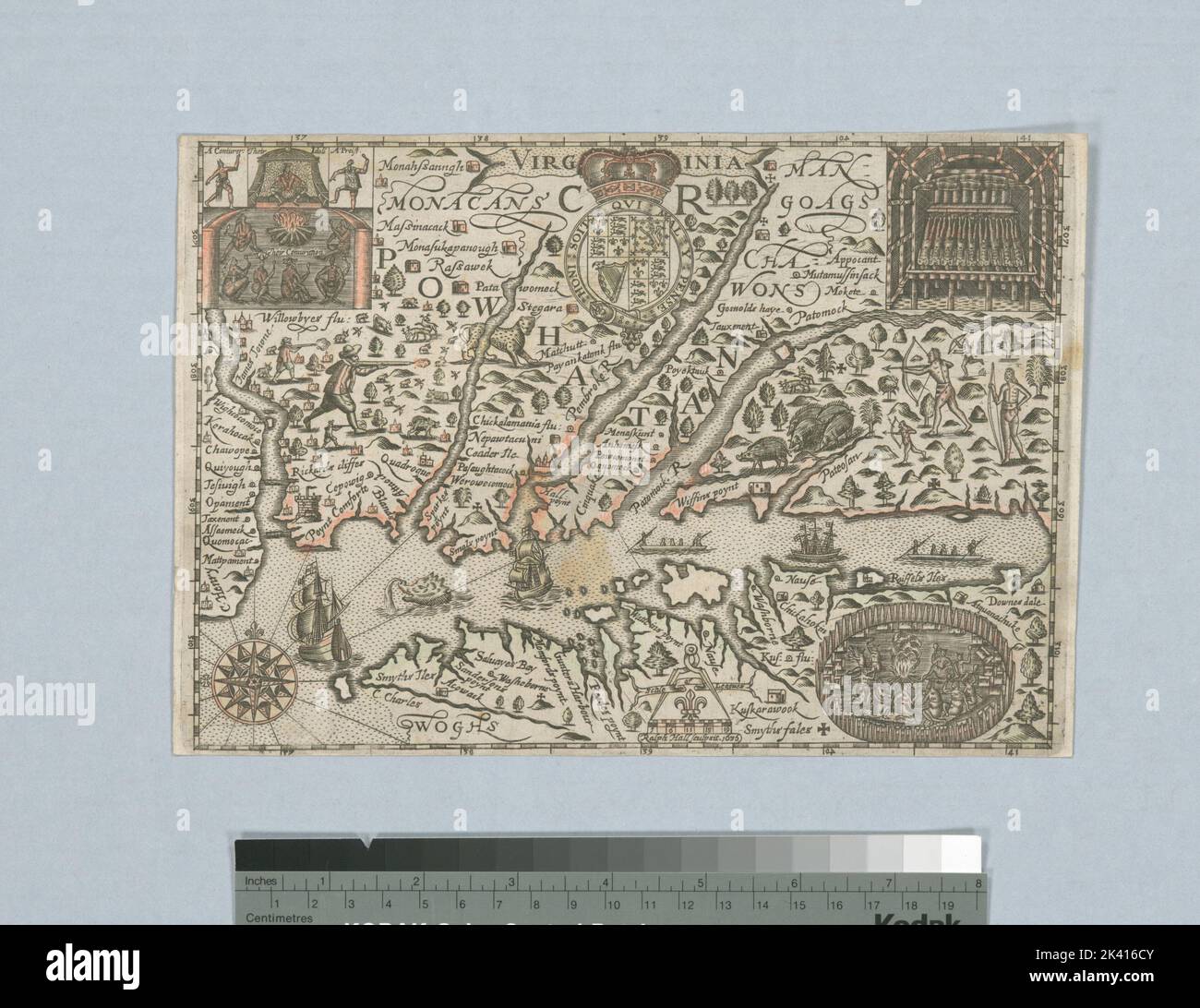 Virginia Cartographic. Maps. 1637. Lionel Pincus and Princess Firyal ...