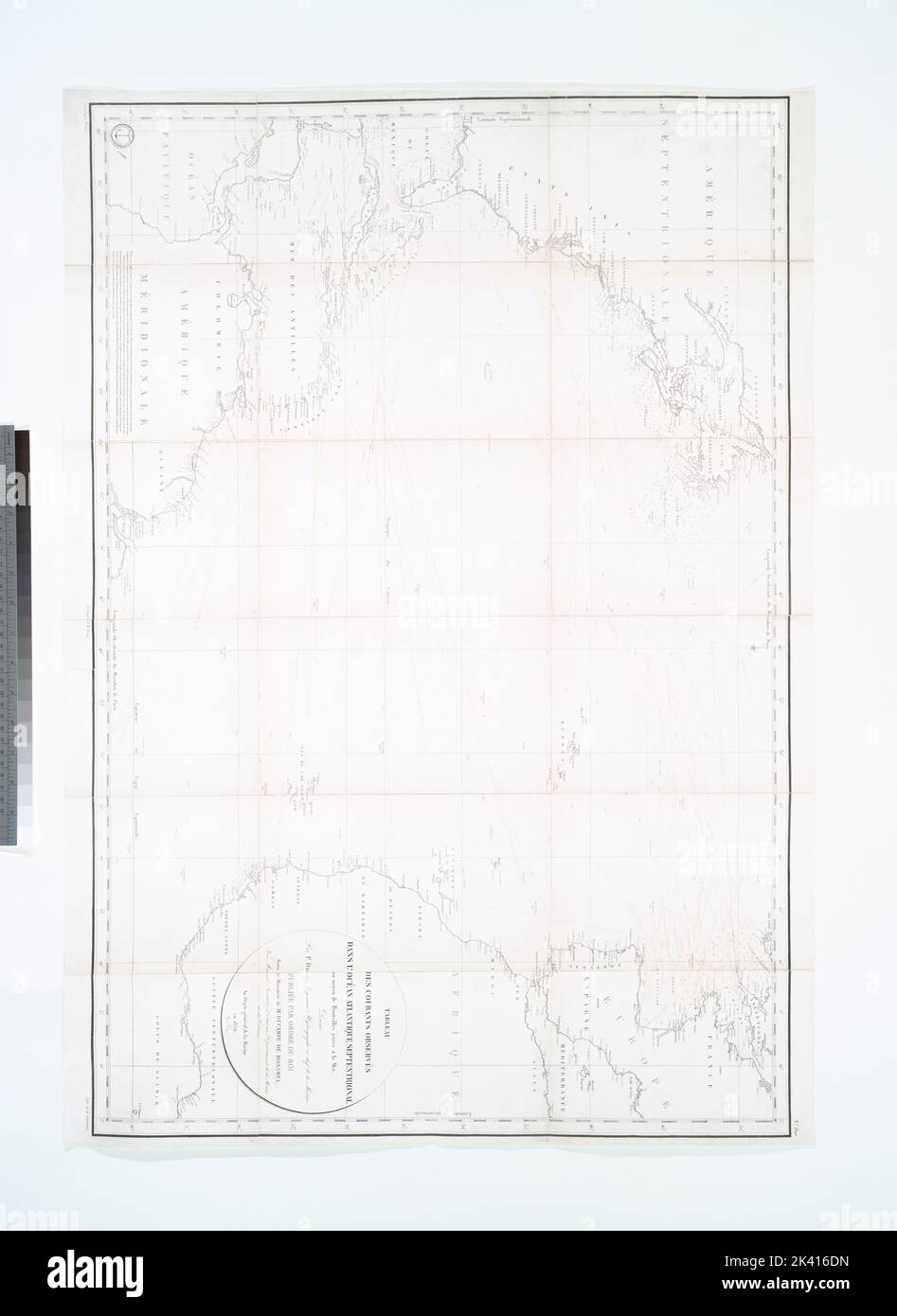 Tableau des courants observés dans l'Océan Atlantique Septentrional, au ...