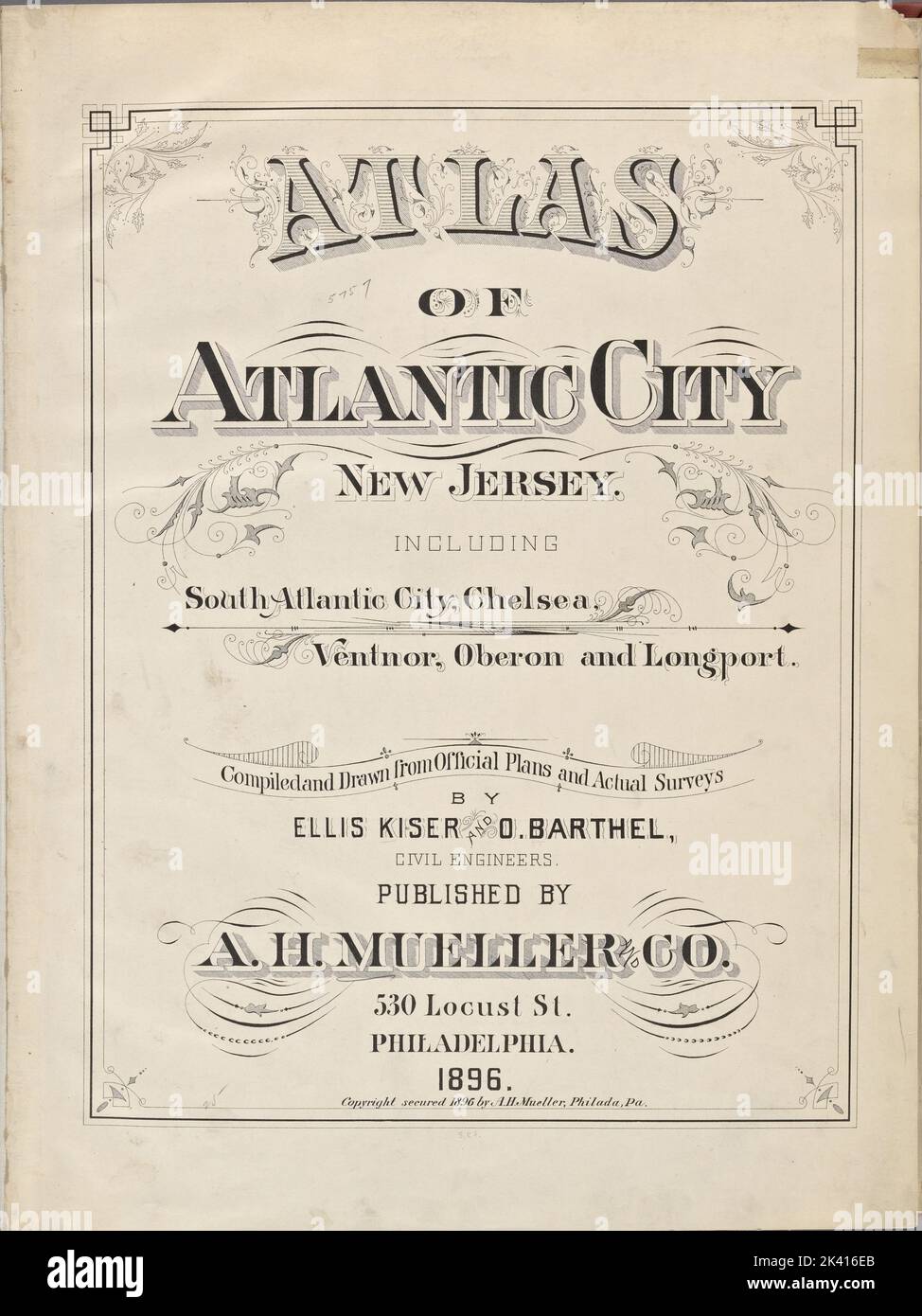 Atlas of Atlantic City, New Jersey. Including south Atlantic City ...