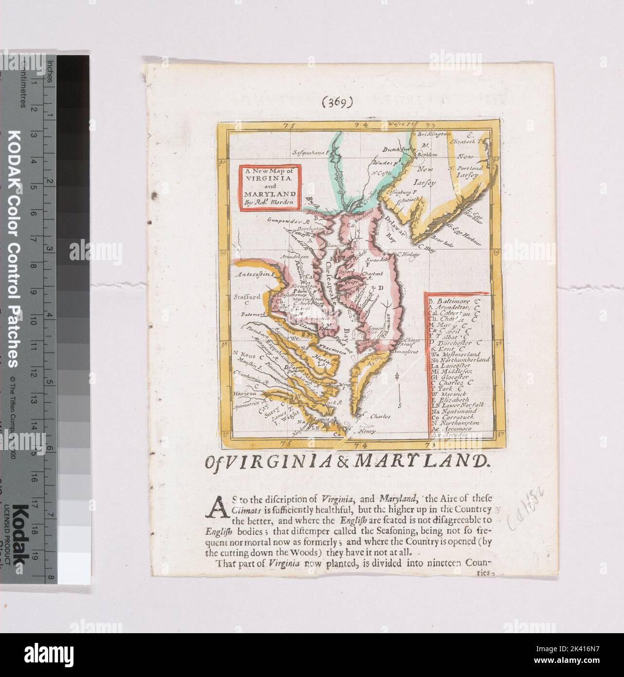 A new map of Virginia and Maryland Cartographic. Maps. 1680. Lionel ...