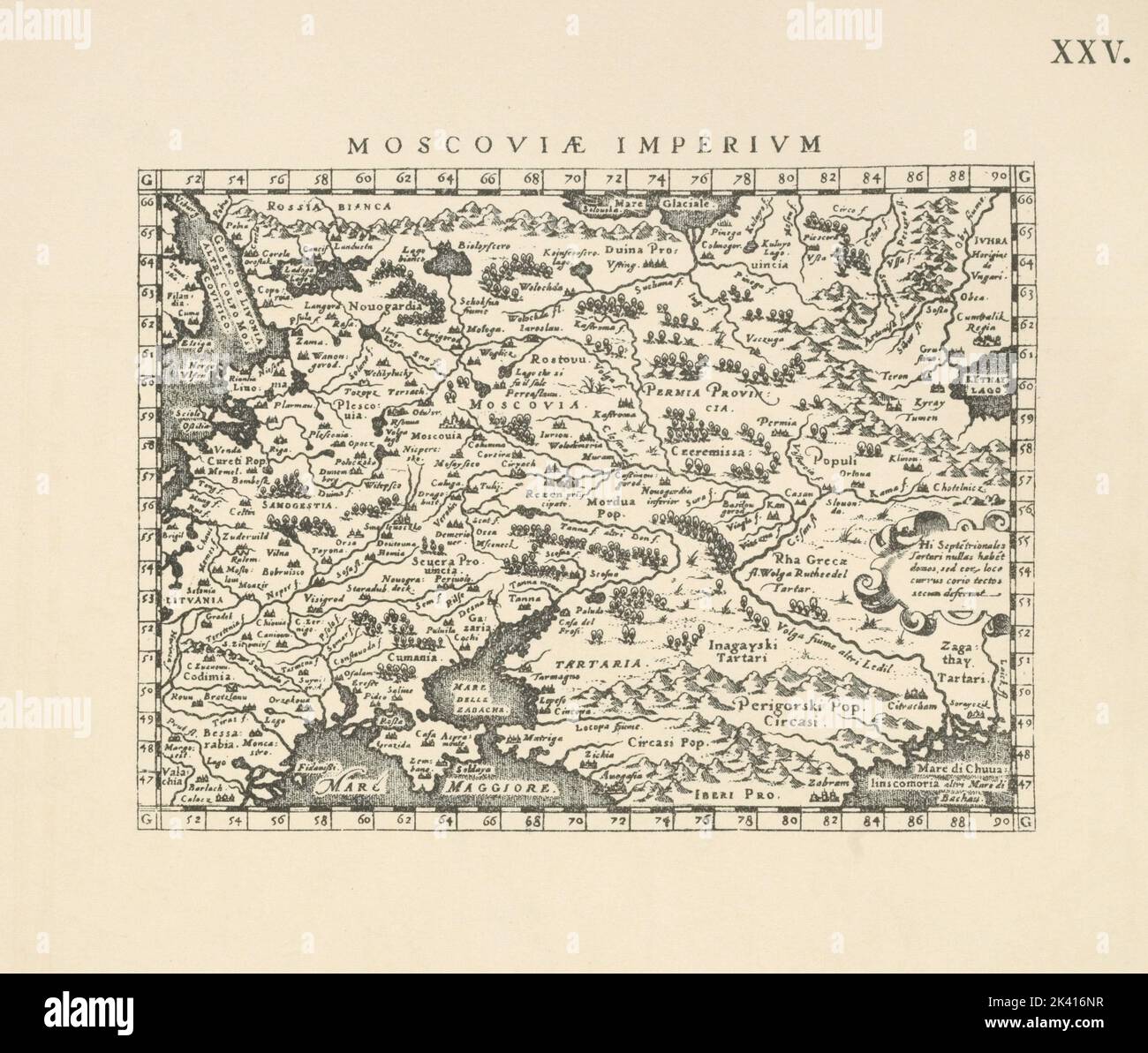 Karta Rossii I.Magina iz italianskago izdaniia Geografii Ptolemeia ...