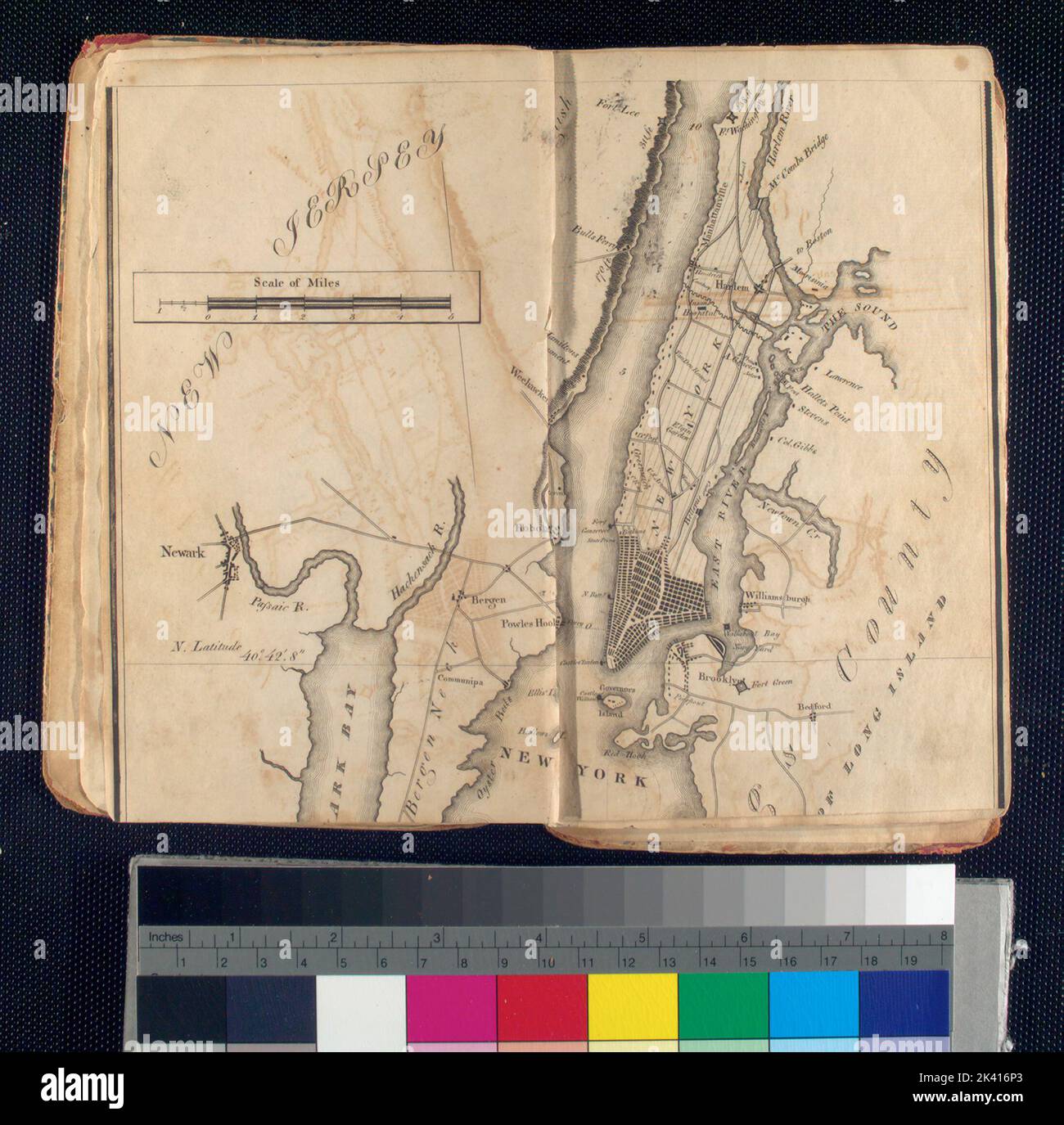 Map of the Hudson ... from New York Harbor the Fort Washington. Bridges ...