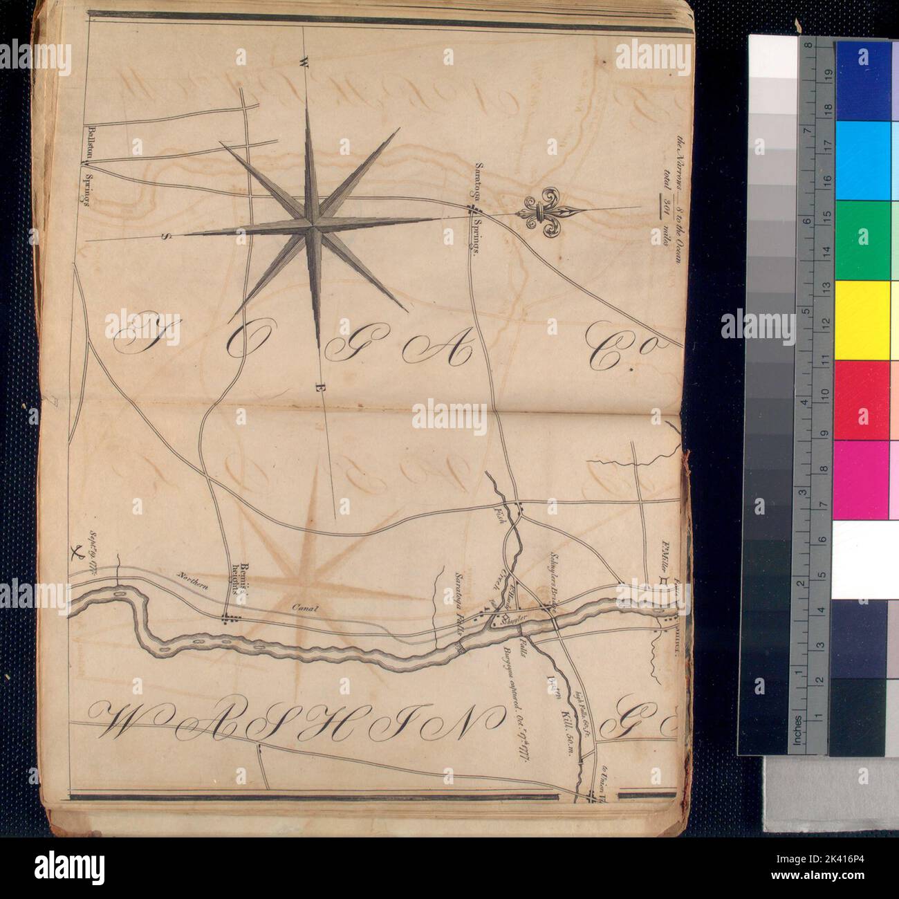 Map of the Hudson ... from Bemiss' Heights to Ft. Miller. Bridges ...