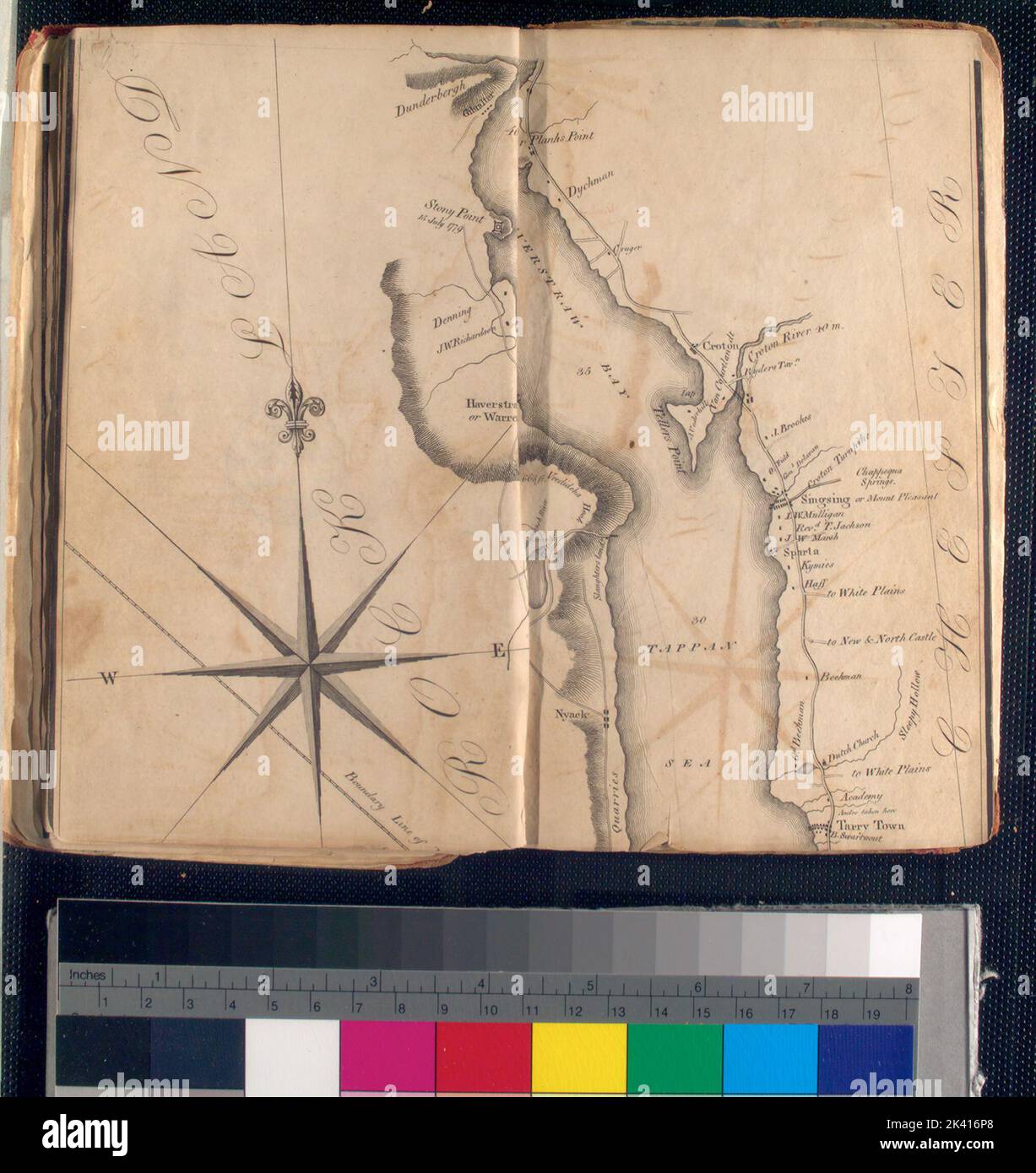 Map of the Hudson ... from Tarrytown to Dunderbergh. Bridges ...