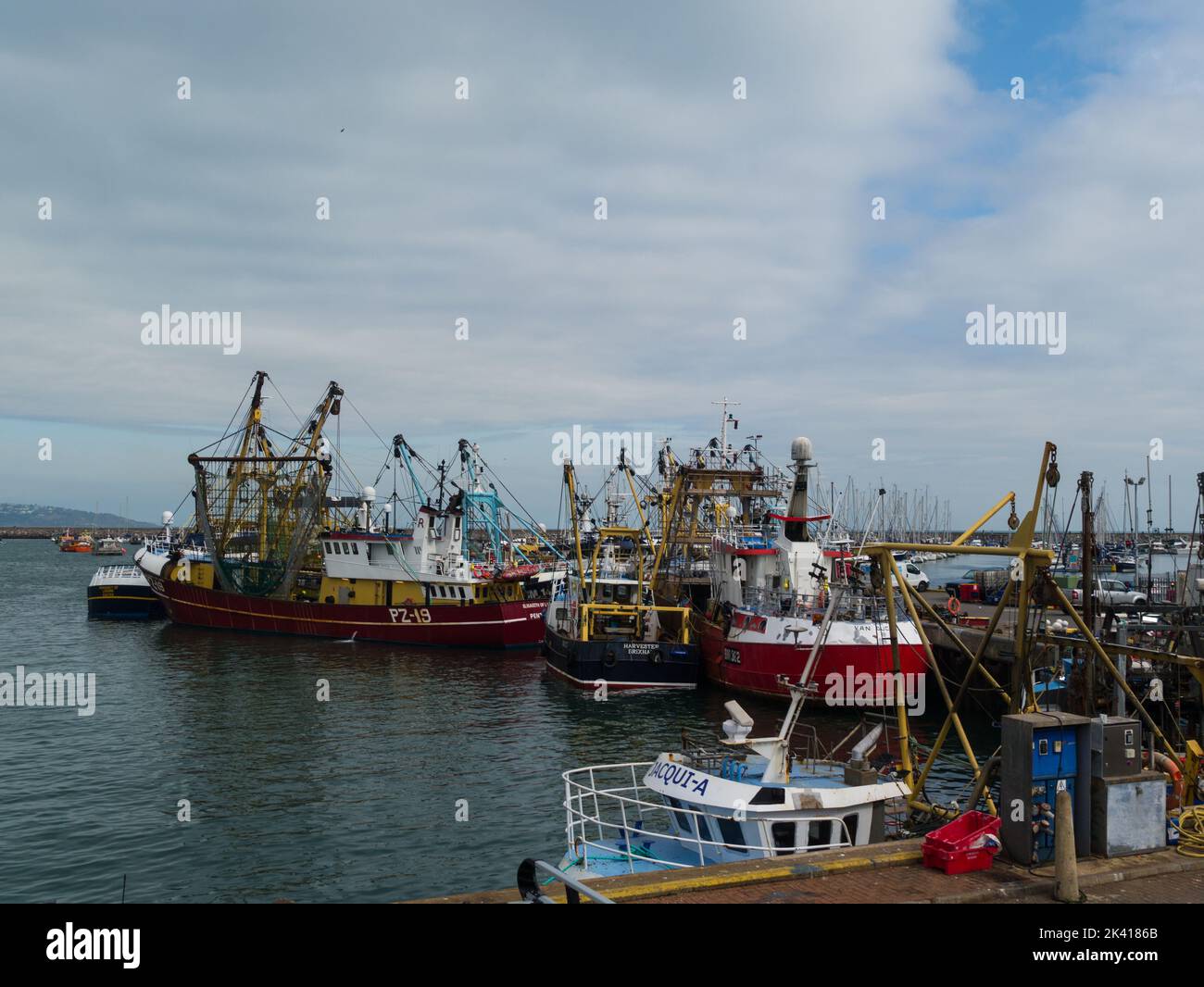 Some of Brixham's important fishing fleet of local day boats and large ...