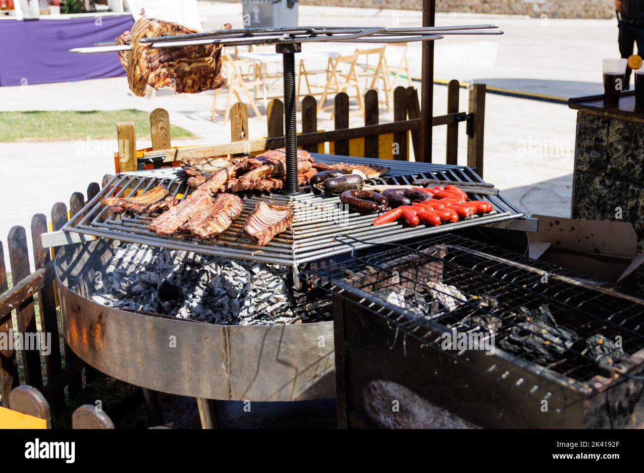 Medieval market meat hi-res stock photography and images - Alamy