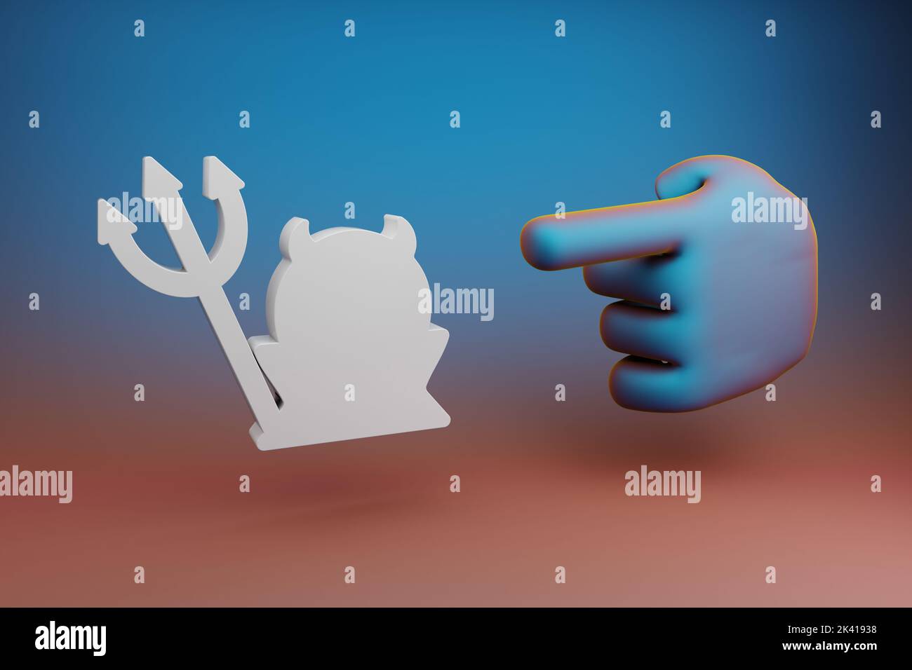 Beautiful illustrations abstract Hand index finger points to Halloween ...