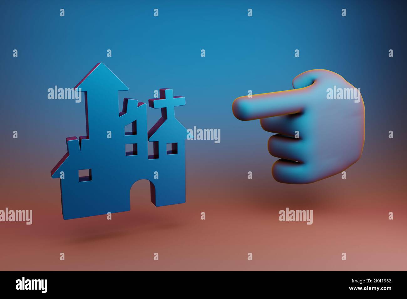 Beautiful illustrations abstract Hand index finger points to Halloween ...