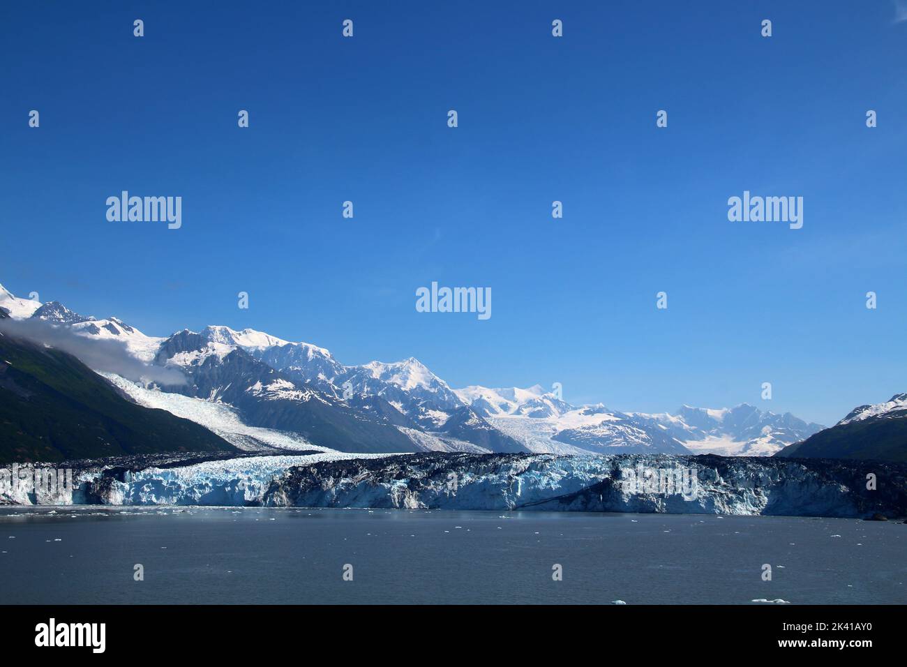 Alaska, Harvard Glacier in College Fjord Stock Photo - Alamy