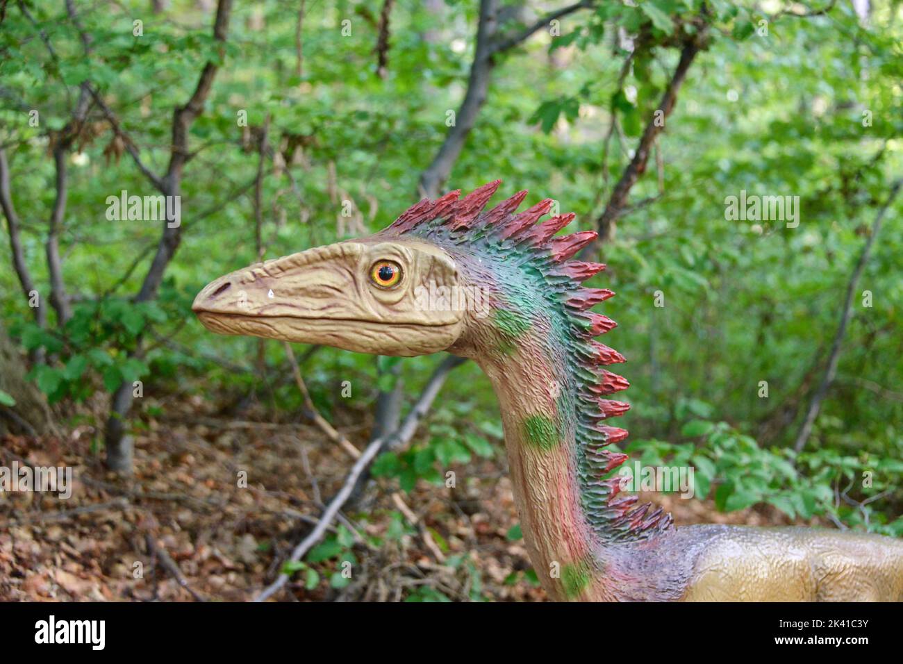 Model of a dinosaur in Dino Parc in Rasnov, Romania Stock Photo - Alamy