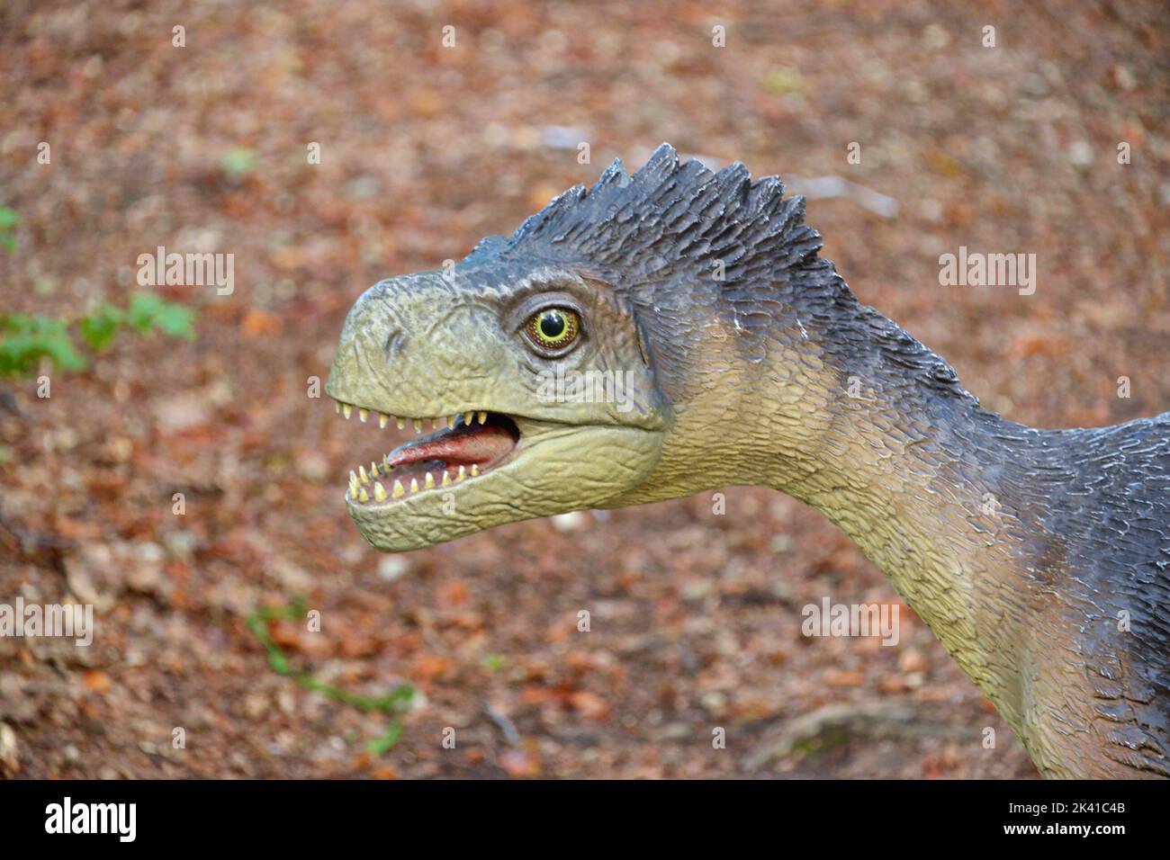 Model of a dinosaur in Dino Parc in Rasnov, Romania Stock Photo - Alamy