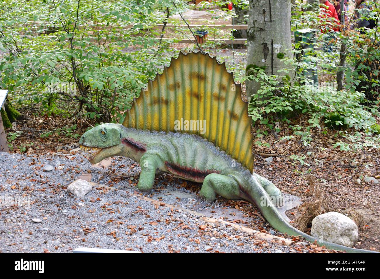 Model of a dinosaur in Dino Parc in Rasnov, Romania Stock Photo - Alamy