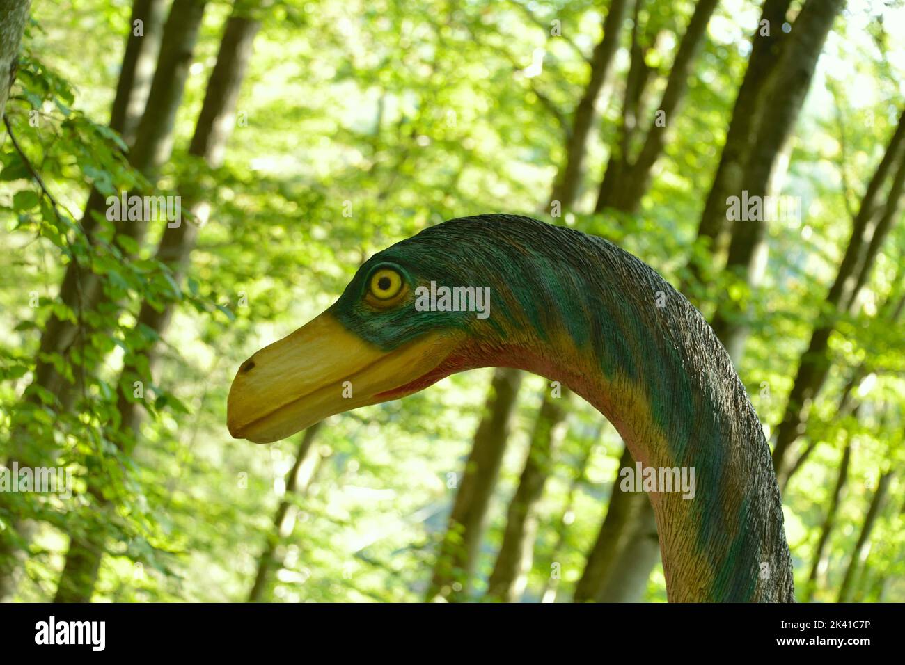Model of a dinosaur in Dino Parc in Rasnov, Romania Stock Photo - Alamy