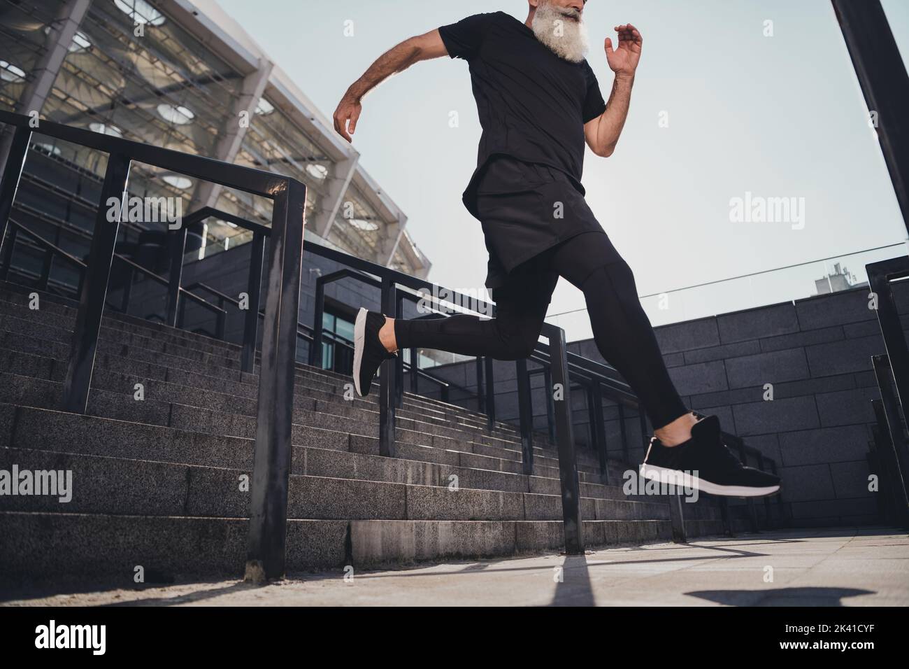Elderly jogger urban hi-res stock photography and images - Alamy