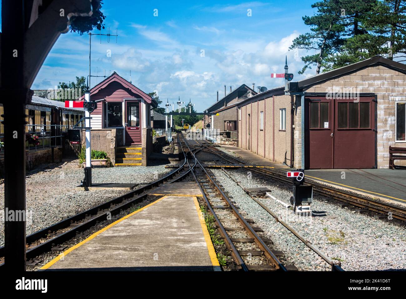 Ravenglass and Eskdale Railway in Cumbria is a narrow guage railway ...
