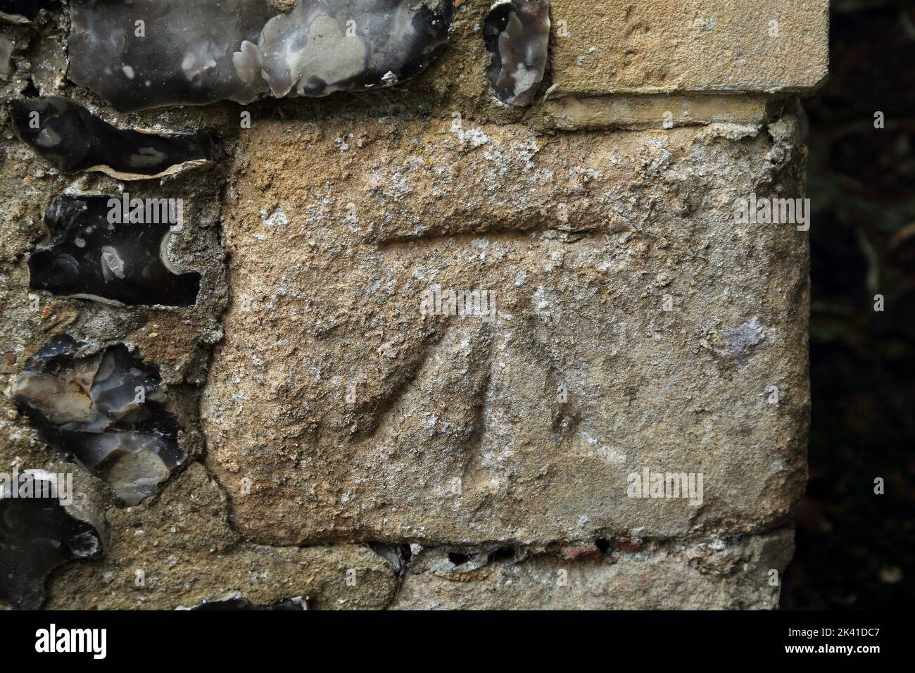 Ordnance Survey Benchmark on St Mary's church, Patrixbourne Road ...