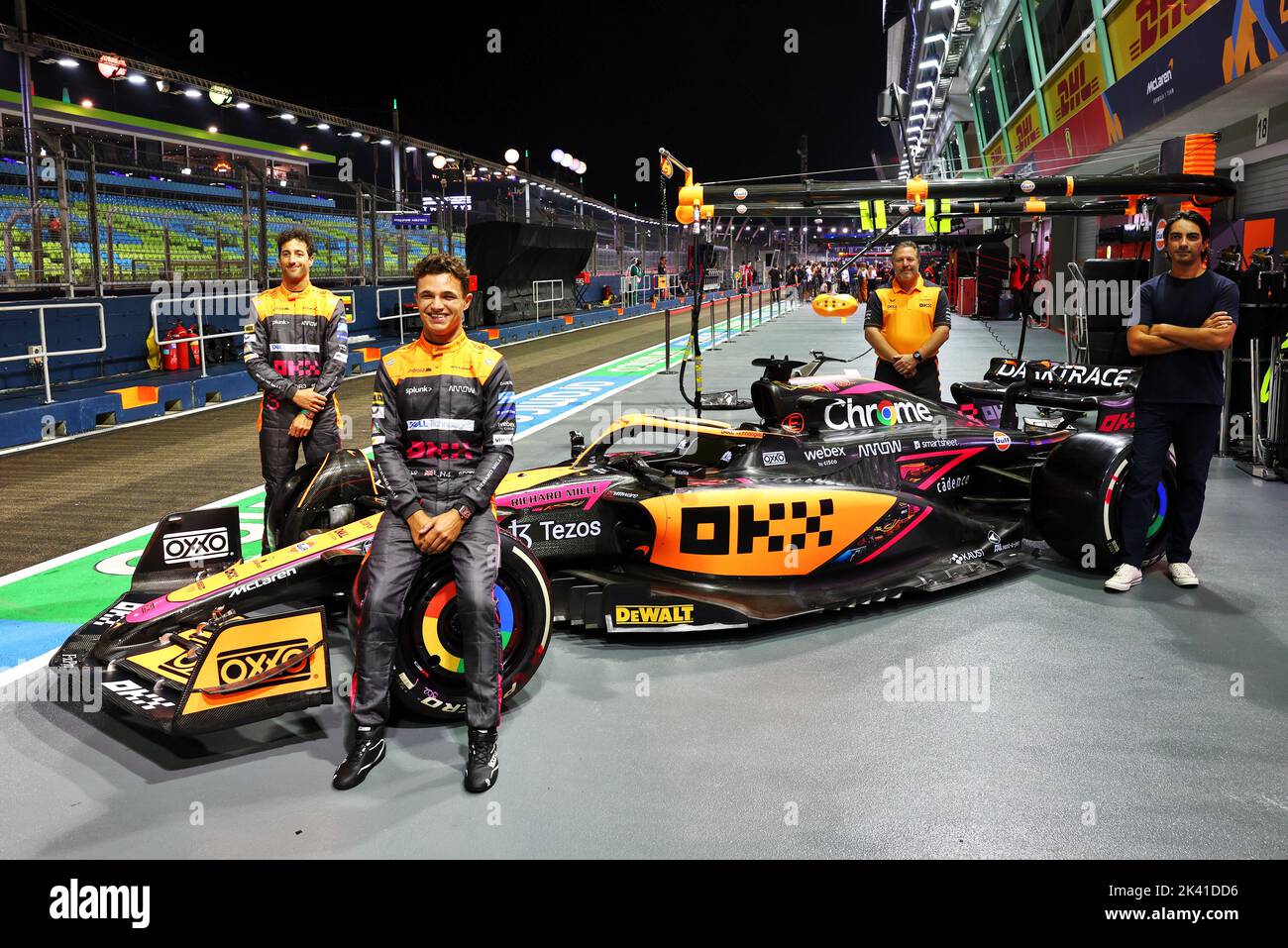 Singapore, Singapore. 29th Sep, 2022. Lando Norris (GBR) McLaren MCL36 ...