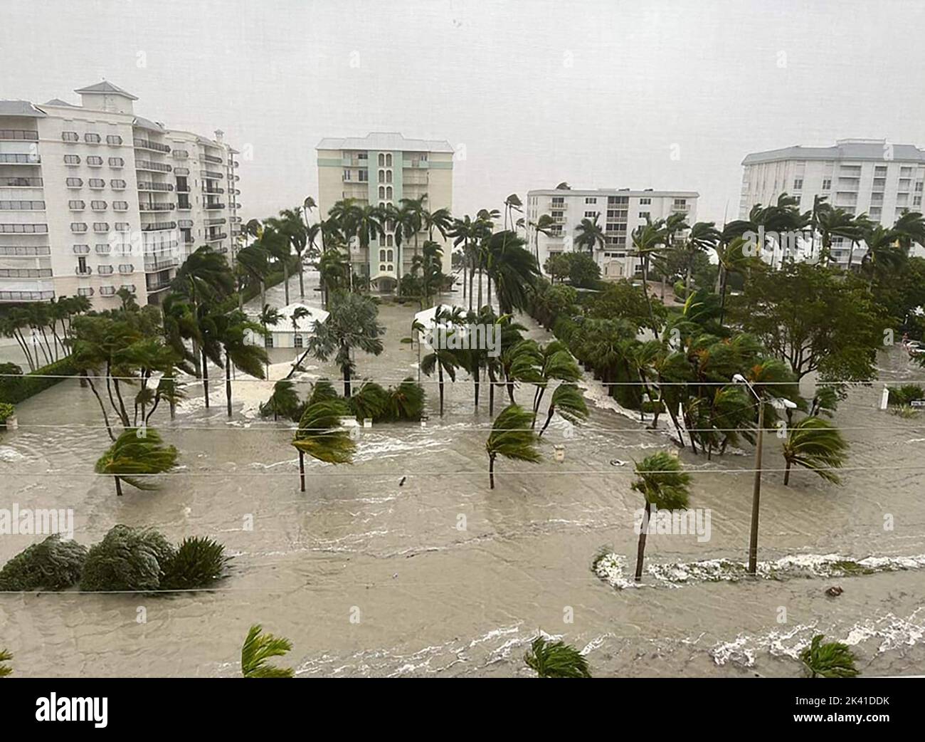 Naples, United States. 29th Sep, 2022. The storm surge from Hurricane ...