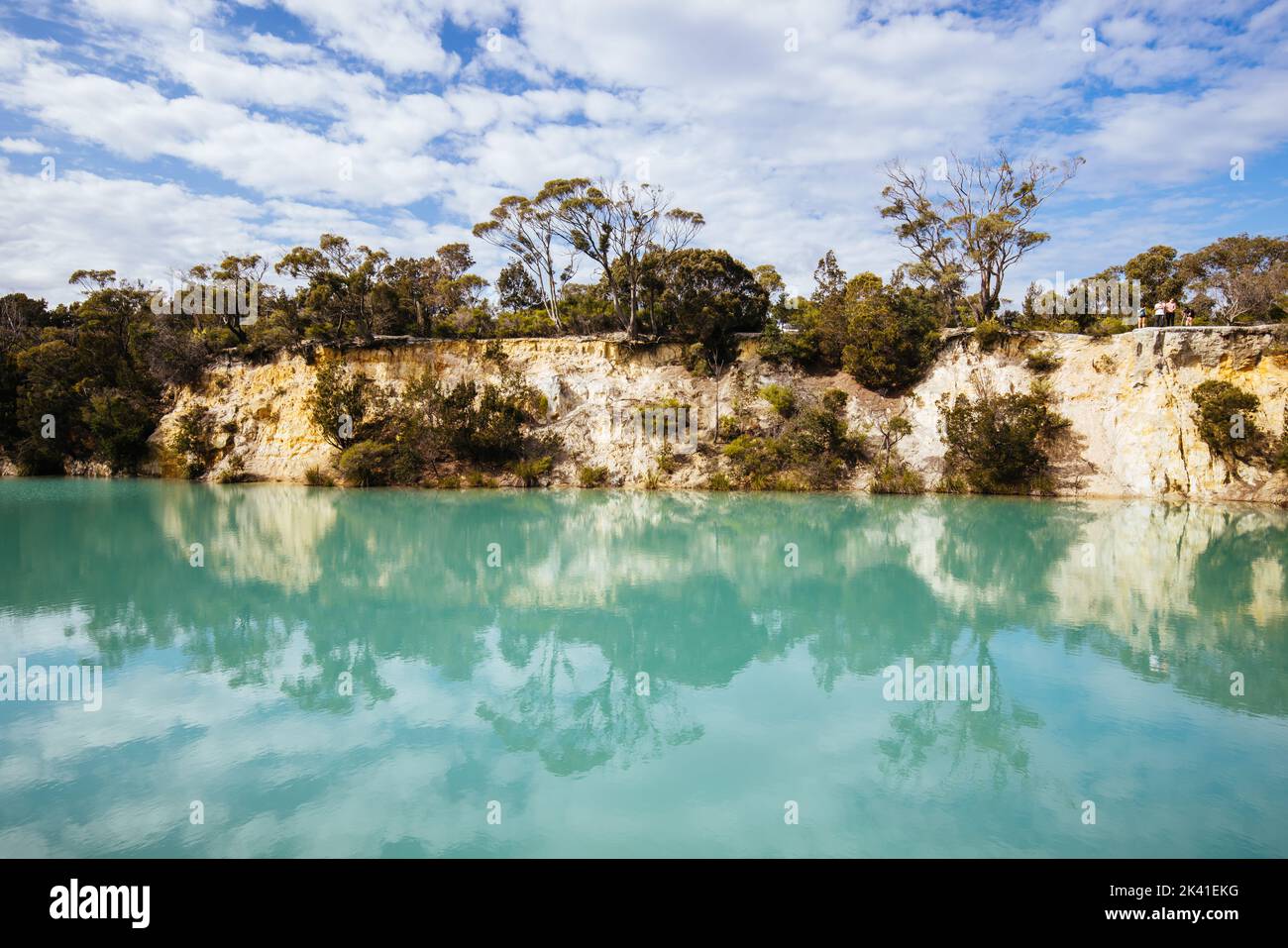 Little Blue Lake in Tasmania Australia Stock Photo - Alamy