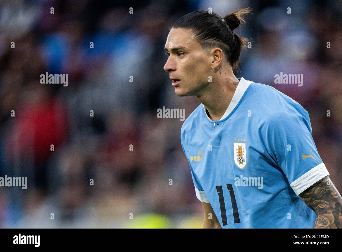 BRATISLAVA, SLOVAKIA - SEPTEMBER 27: Darwin Nunez of Uruguay during the ...