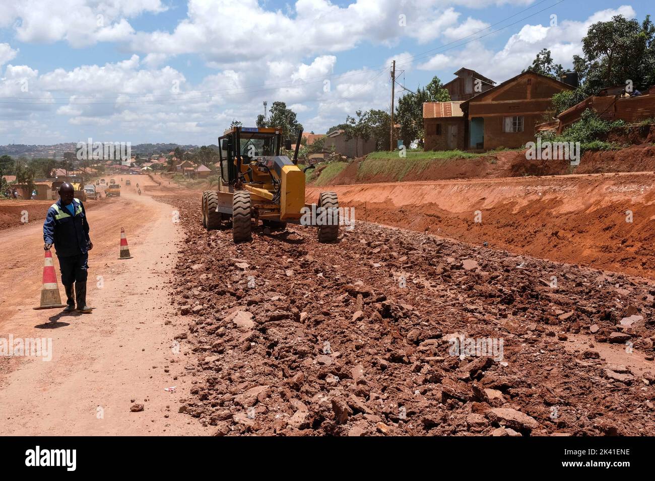 Wakiso, Uganda. 26th Sep, 2022. A worker of Chongqing International ...