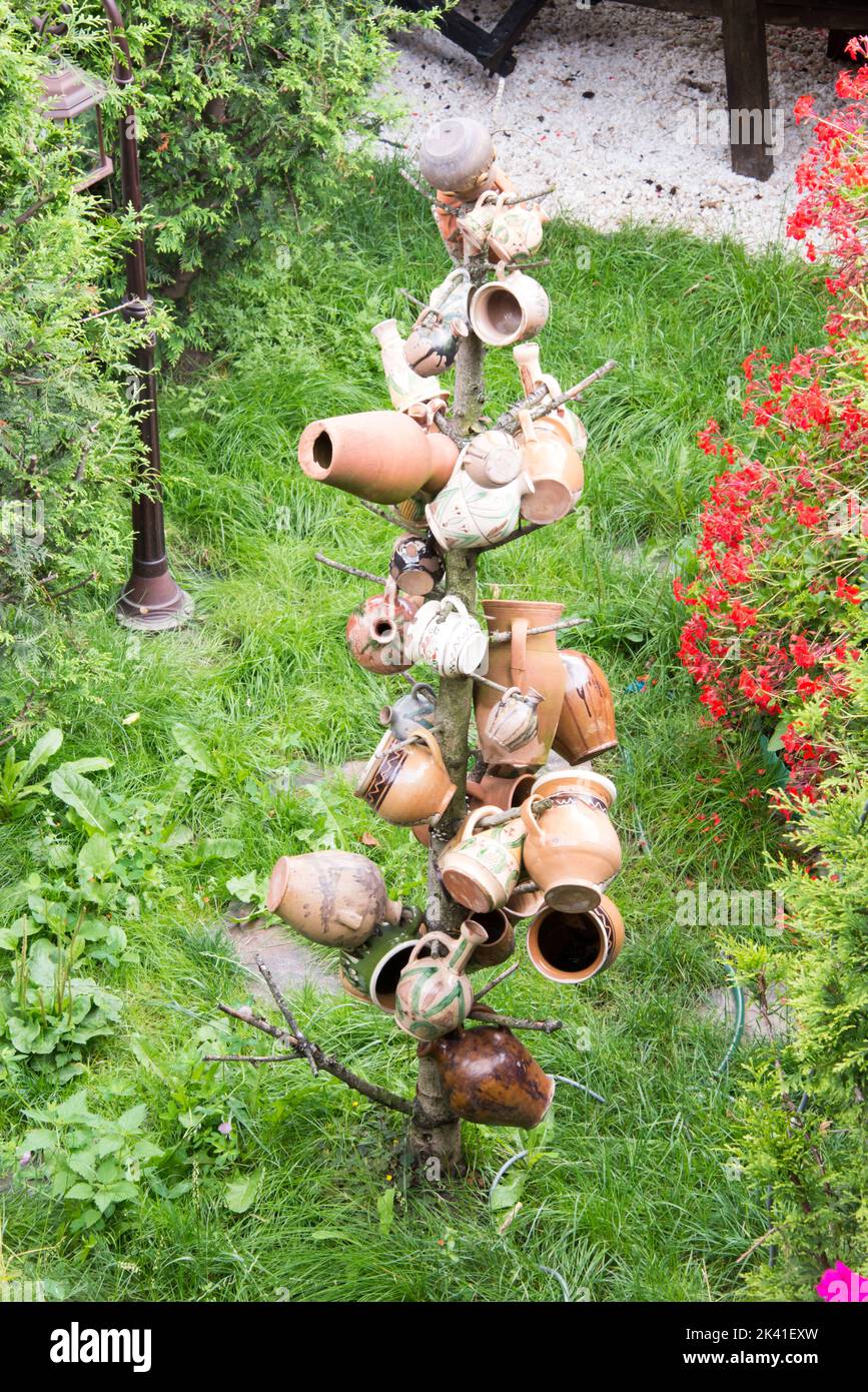 A display of clay or terracotta pots Stock Photo - Alamy