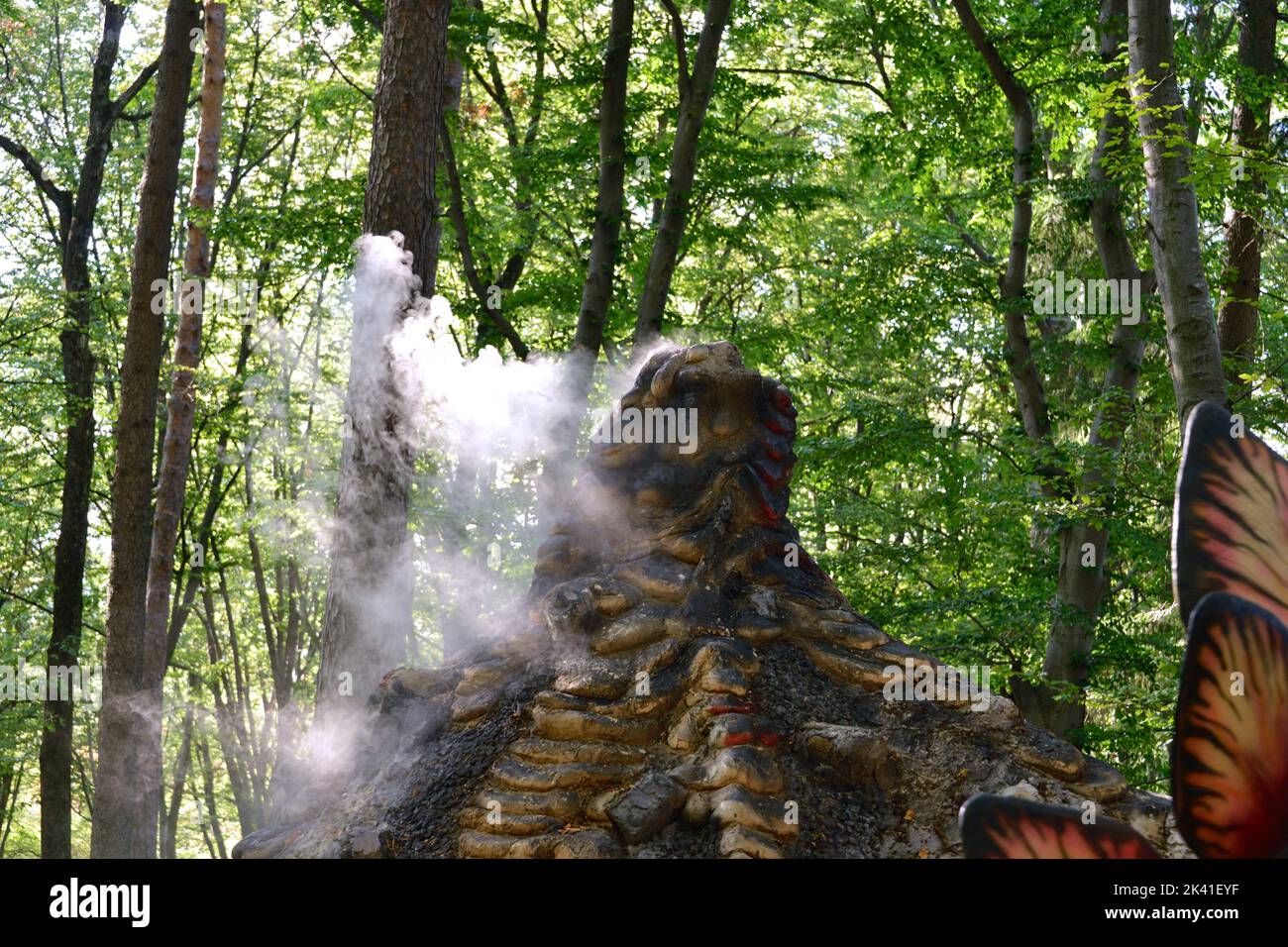 Artificial Volcano Eruption Stock Photo - Alamy