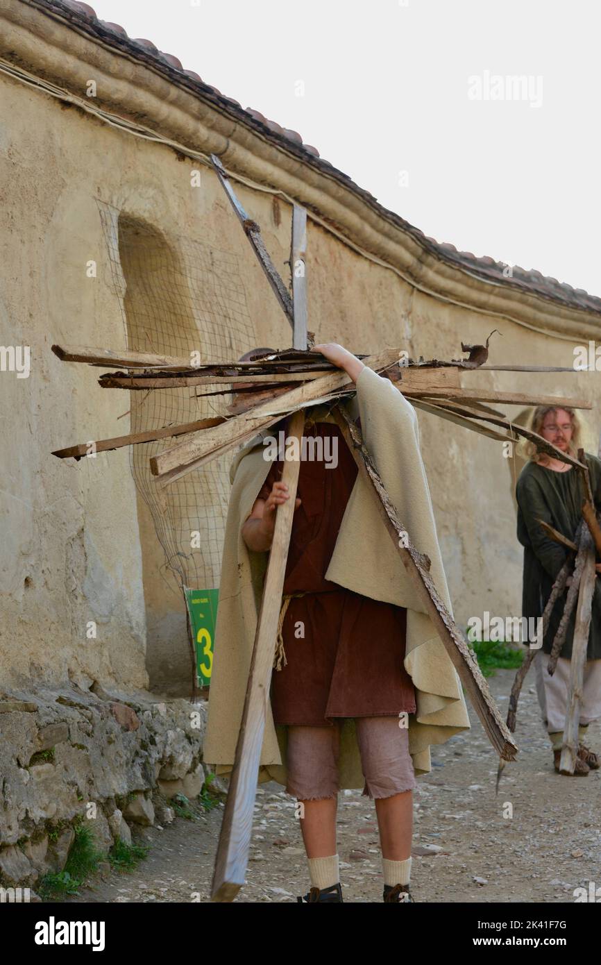 Ancient Festival recreating various episodes of the daily routine of ...
