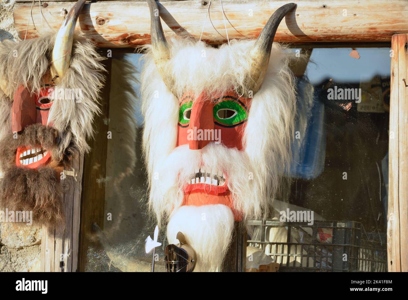 Handmade masks from Romania Stock Photo - Alamy