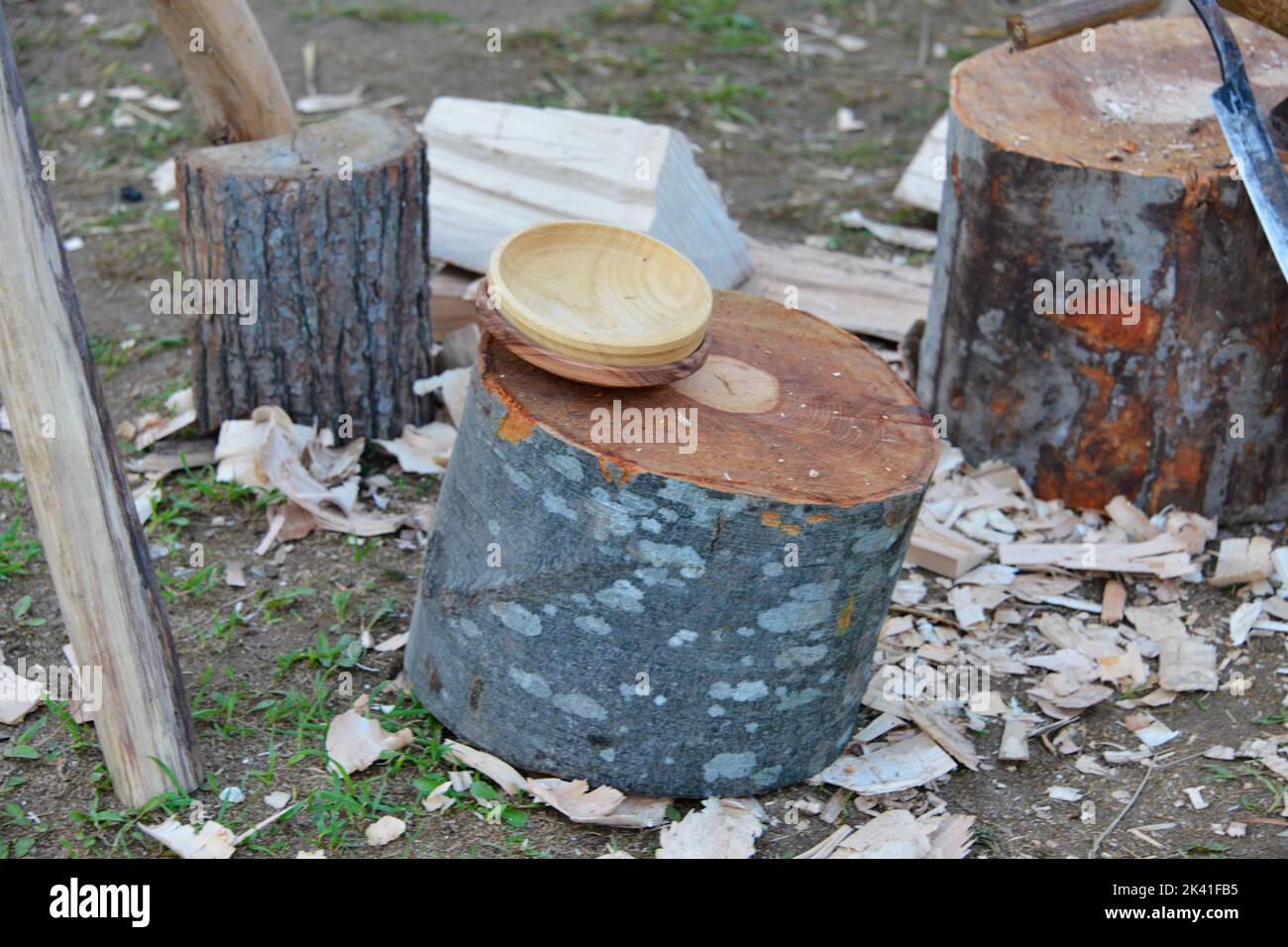 Firewood stacked in metal hi-res stock photography and images - Alamy